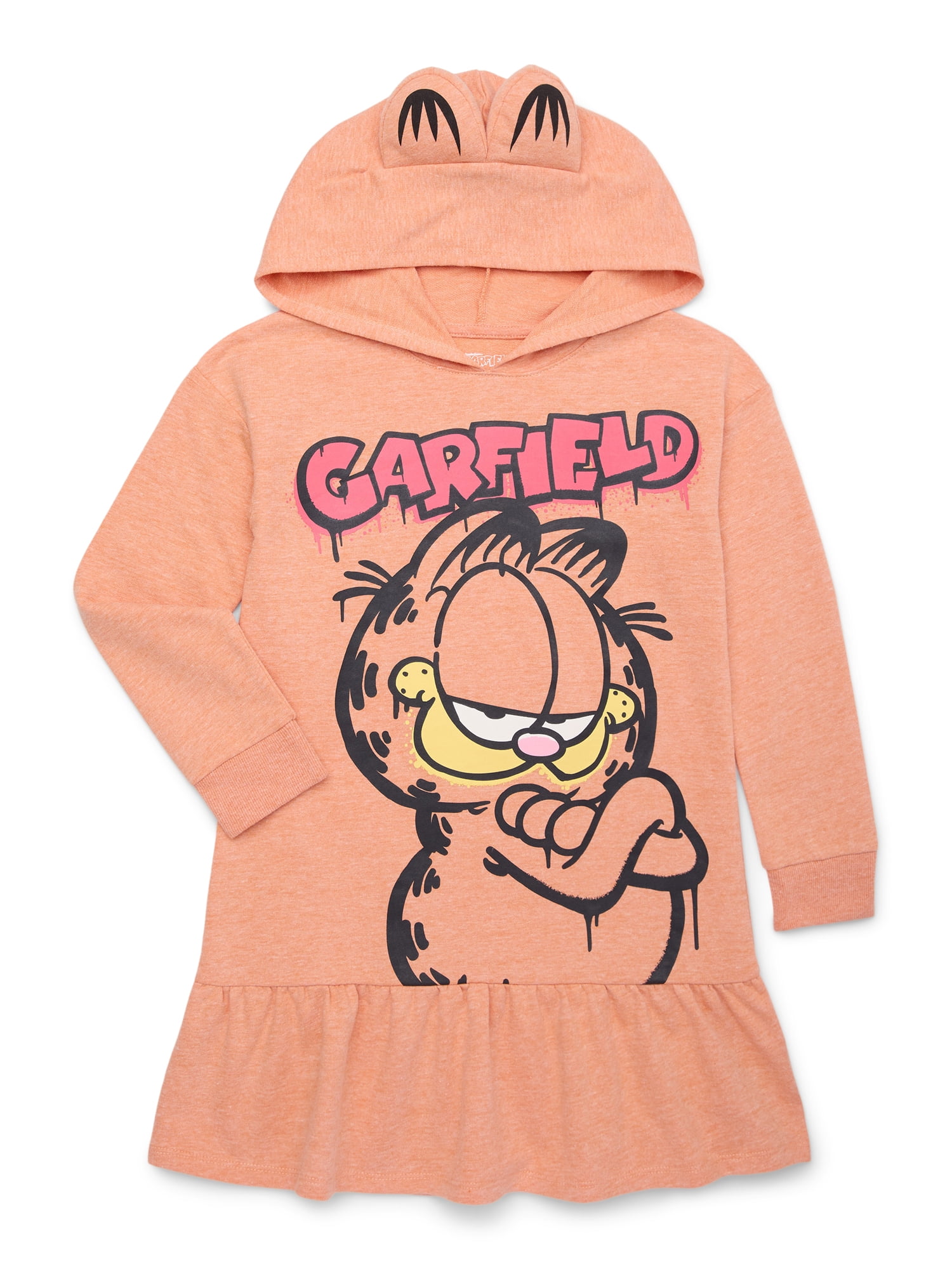 Garfield Girls Hooded Dress, Sizes 4-12, Warm and Stylish Winter ...