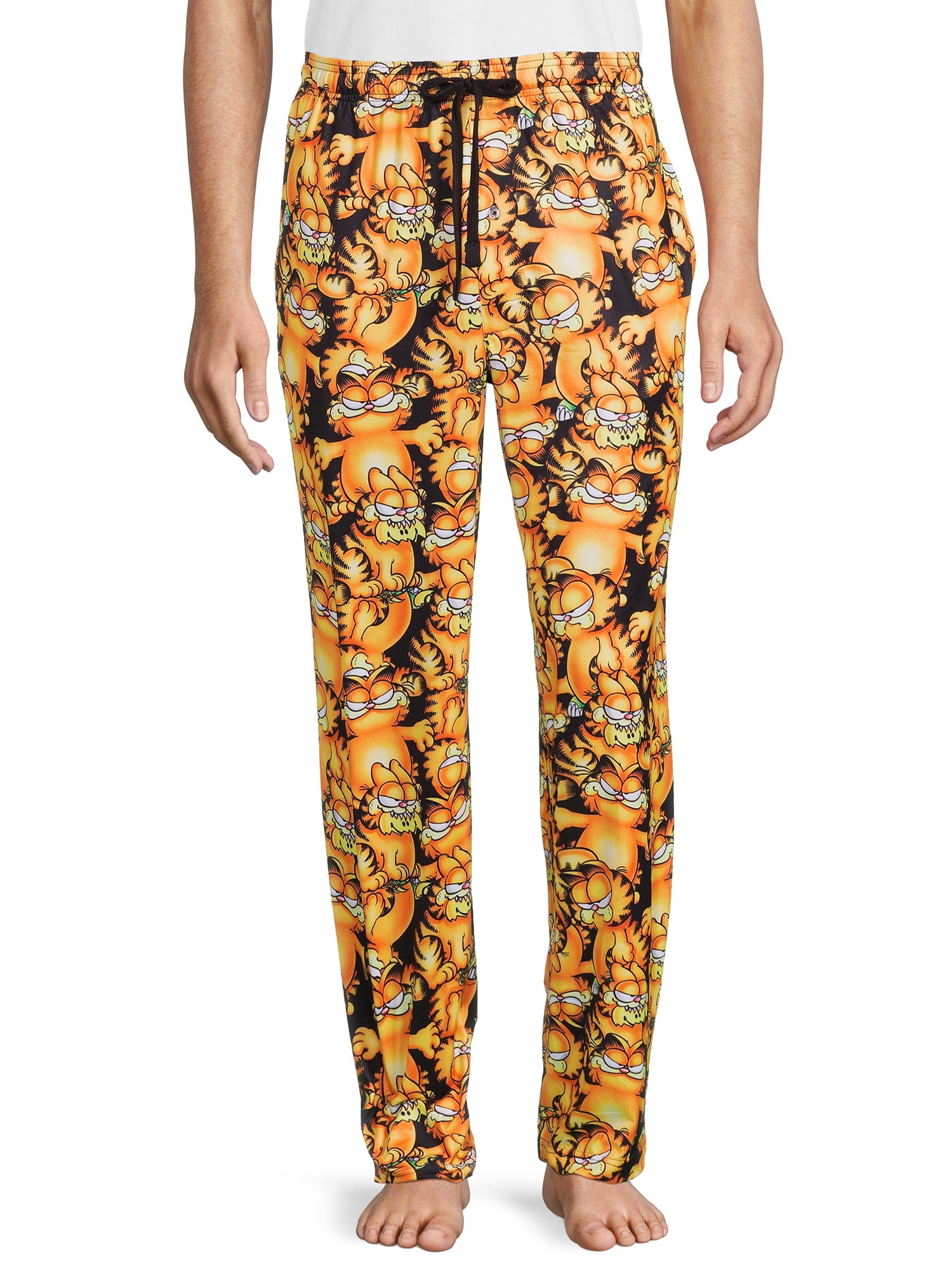 Garfield Graphic Ultra-Soft Knit Fabric Allover Print Sleep, Pants (Men ...