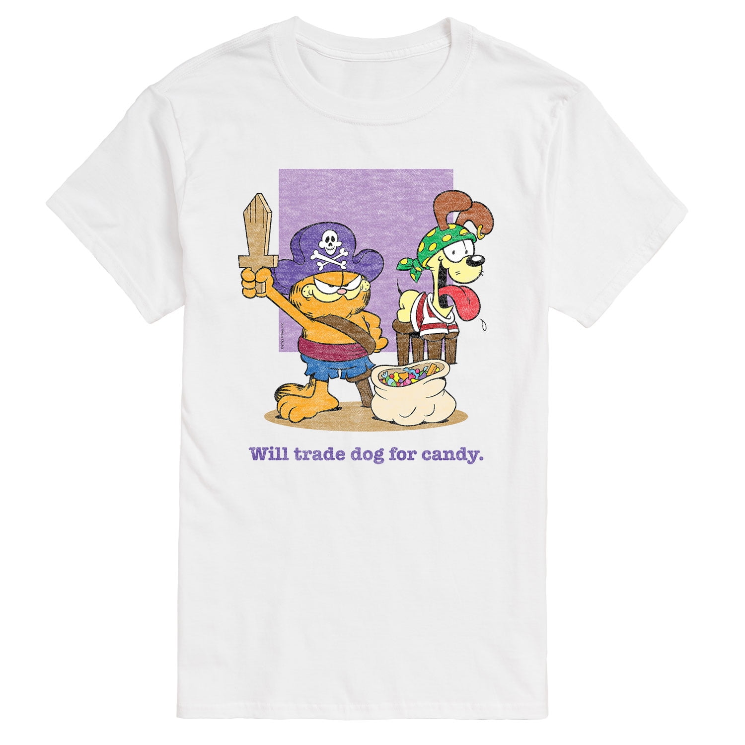 Garfield - Halloween Will Trade Dog For Candy - Men's Short Sleeve ...
