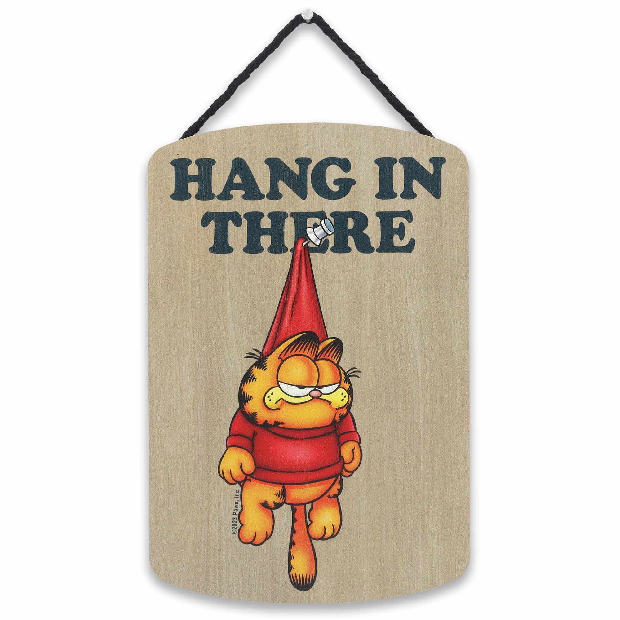 Garfield Hang In There EC36 Hanging Wood Wall Decor - Funny Garfield ...