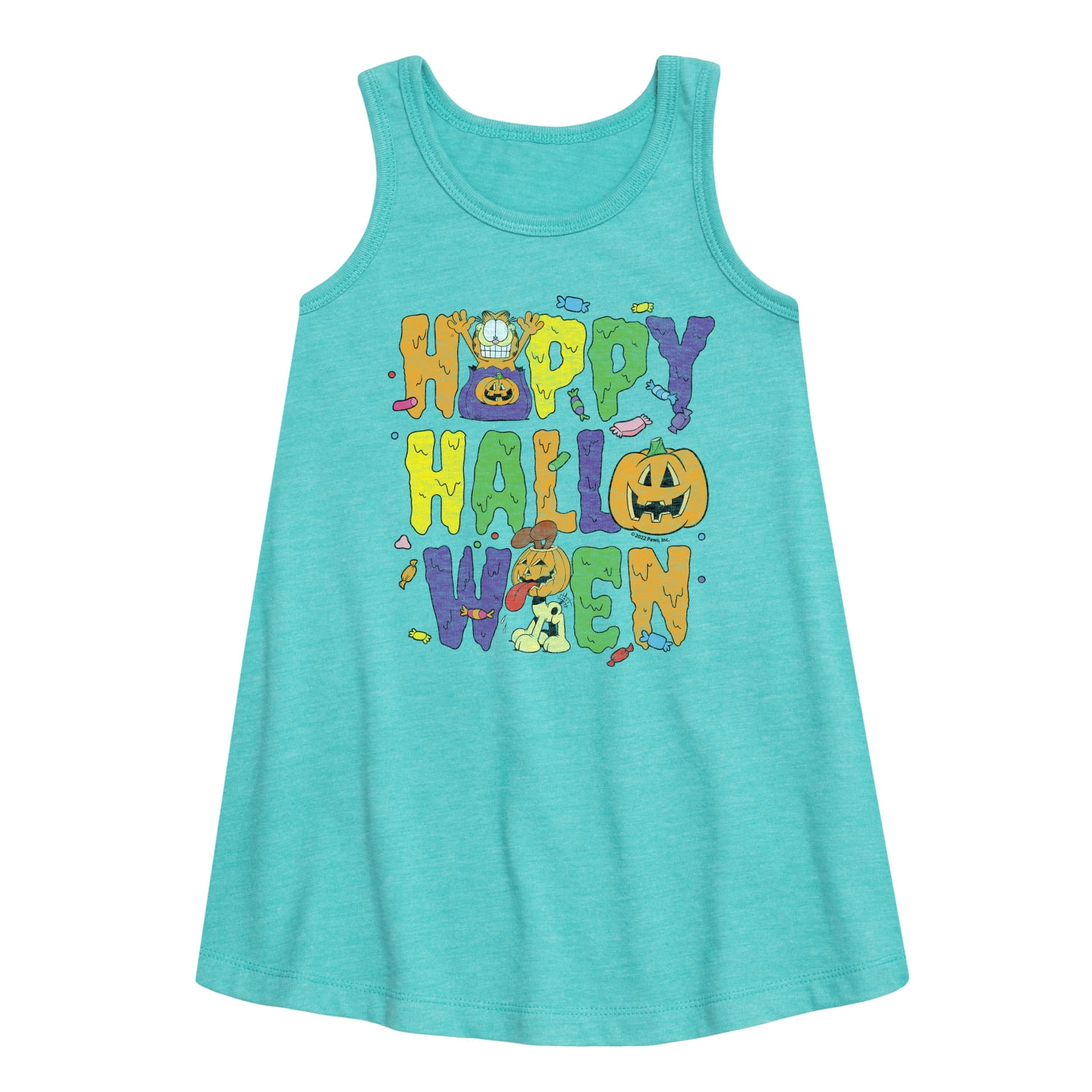 Garfield - Happy Halloween Icons - Toddler and Youth Girls A-line Dress ...