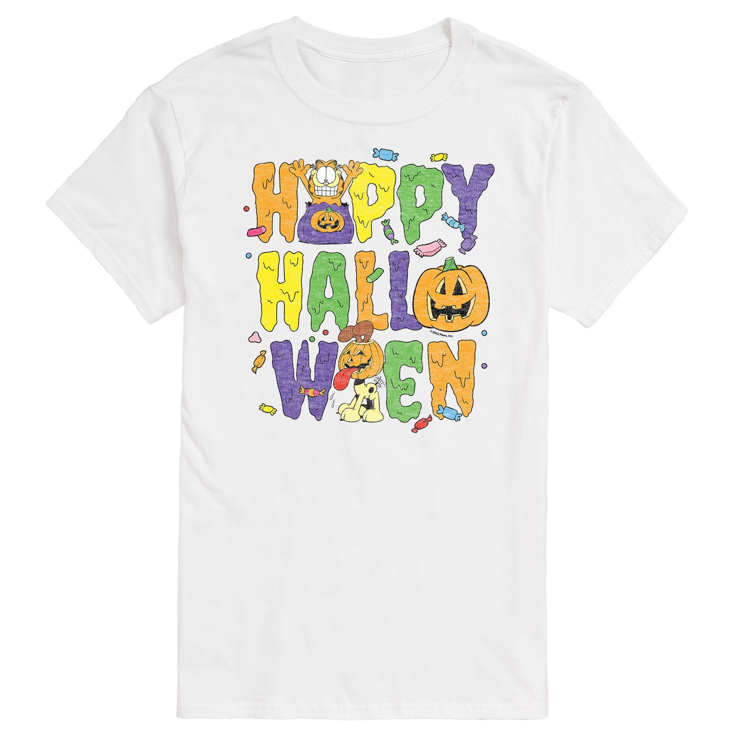 Garfield - Happy Halloween Odie and Garfield - Men's Short Sleeve ...