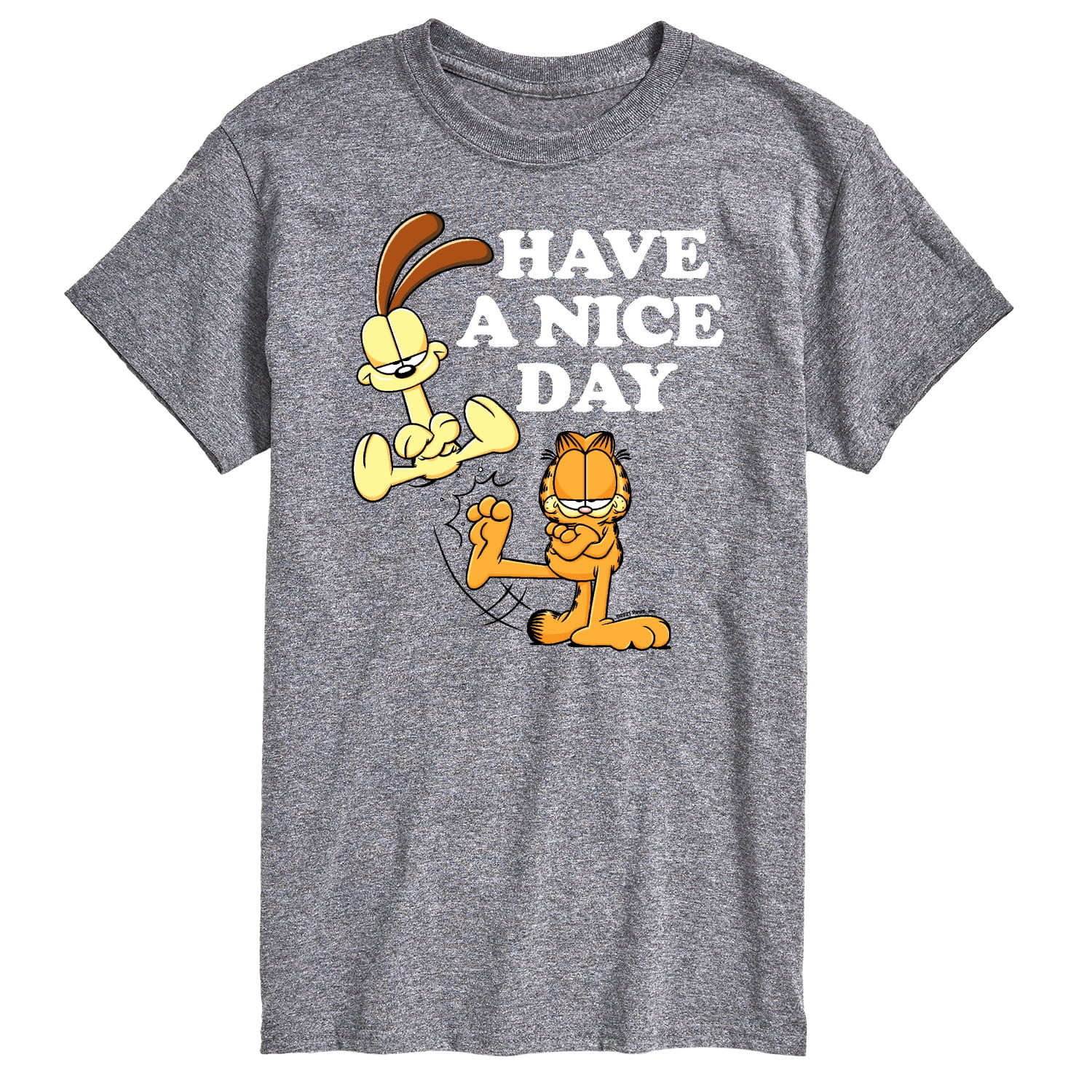 Walmart's Garfield & Odie Men's Short Sleeve Cartoon Graphic T-Shirt ...