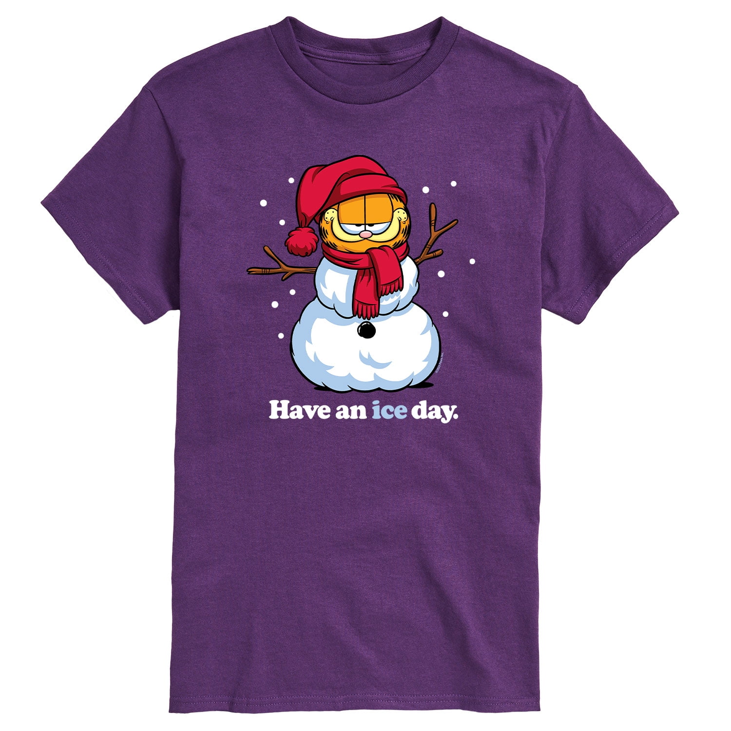 Garfield - Have An Ice Day Christmas - Men's Short Sleeve Graphic T ...