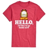 Garfield - Hello Go Home Now - Men's Short Sleeve Graphic T-Shirt ...