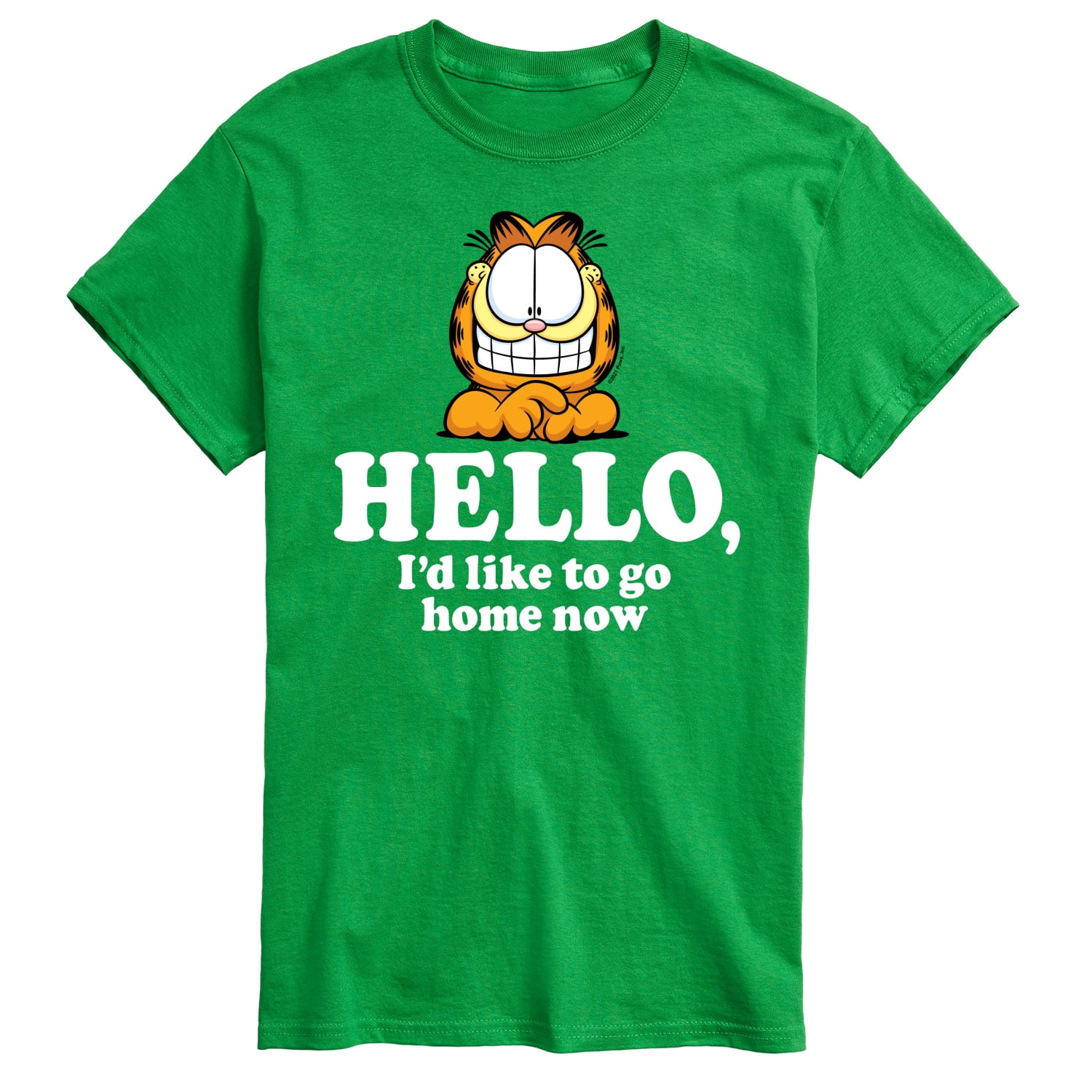 Garfield - Hello Go Home Now - Men's Short Sleeve Graphic T-Shirt ...