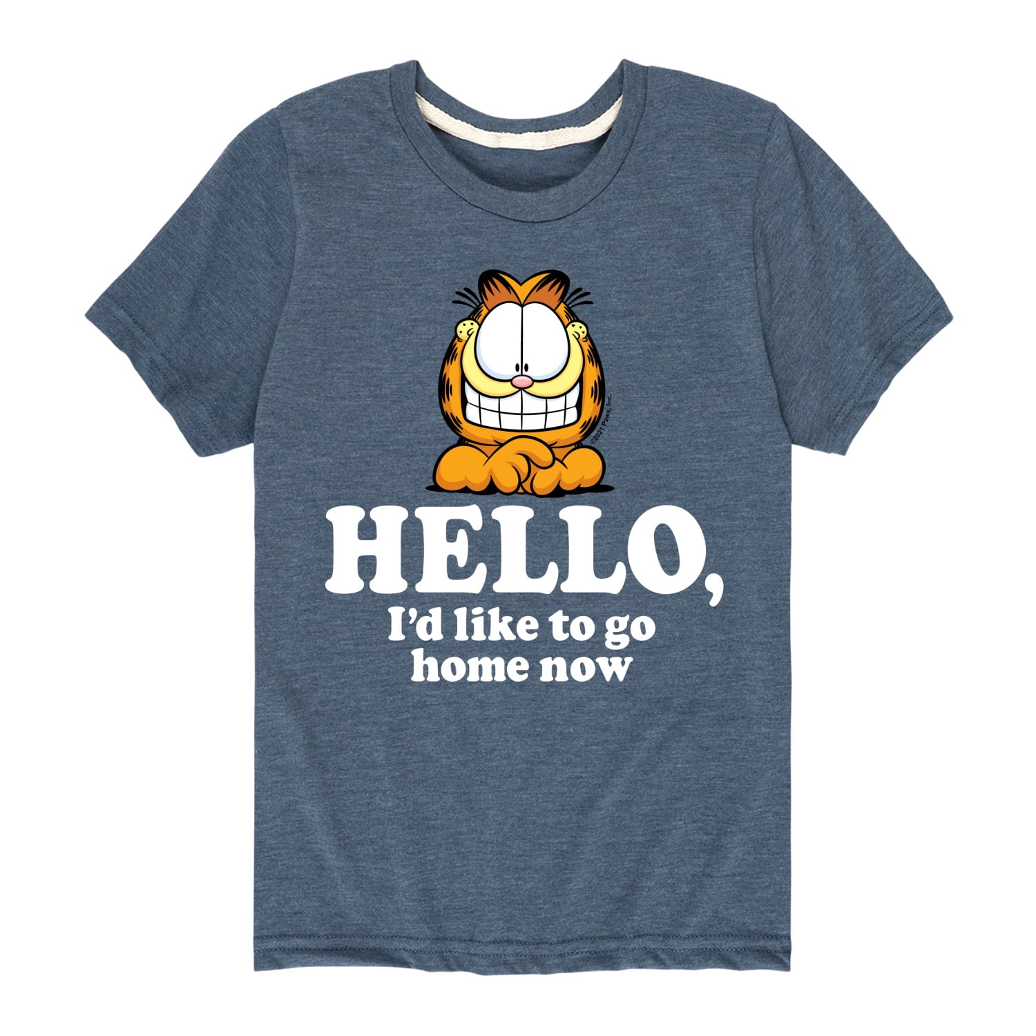 Garfield - Hello Go Home Now - Toddler And Youth Short Sleeve Graphic T ...