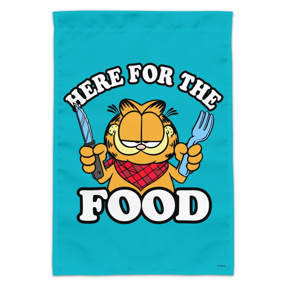 Garfield Here for the Food Garden Yard Flag - Walmart.com