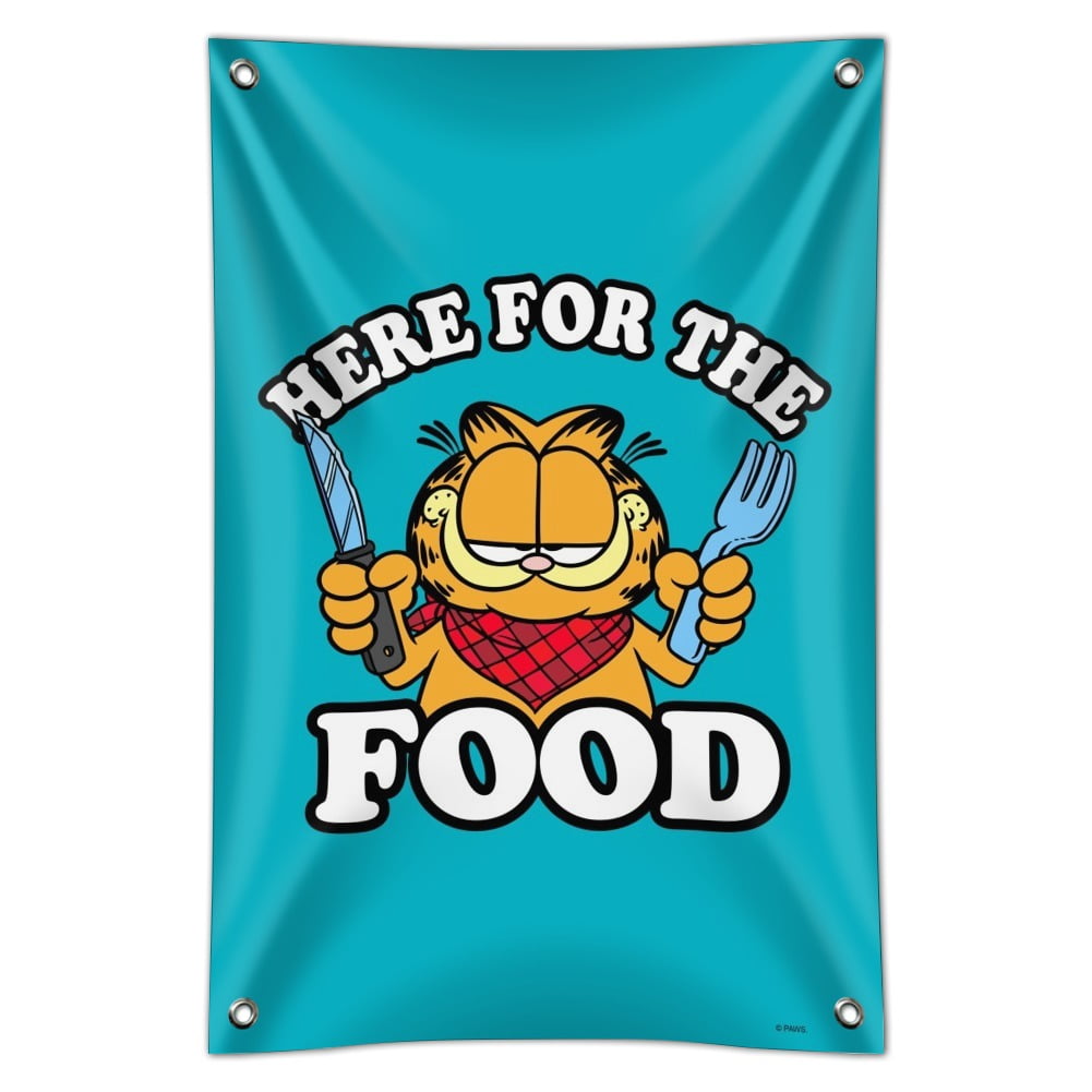 Garfield Here for the Food Home Business Office Sign - Walmart Business ...