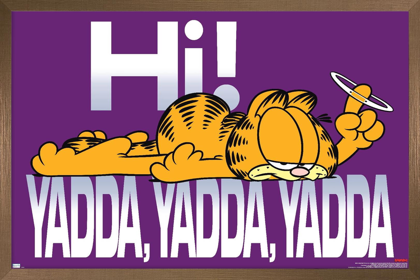 Garfield - Hi Wall Poster, 14.725" x 22.375" Framed - Walmart.com