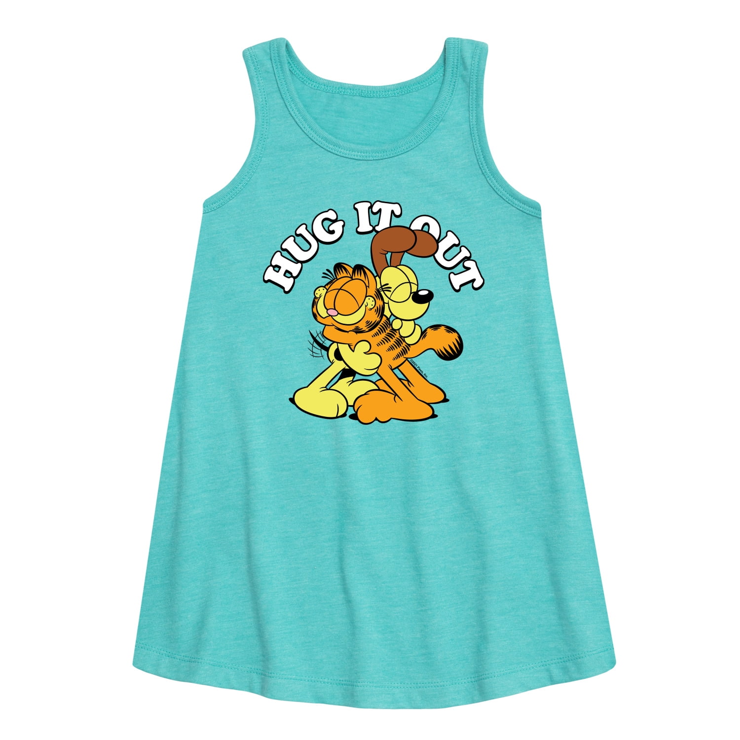 Garfield - Hug It Out - Toddler & Youth Girls A-line Dress - Walmart.com