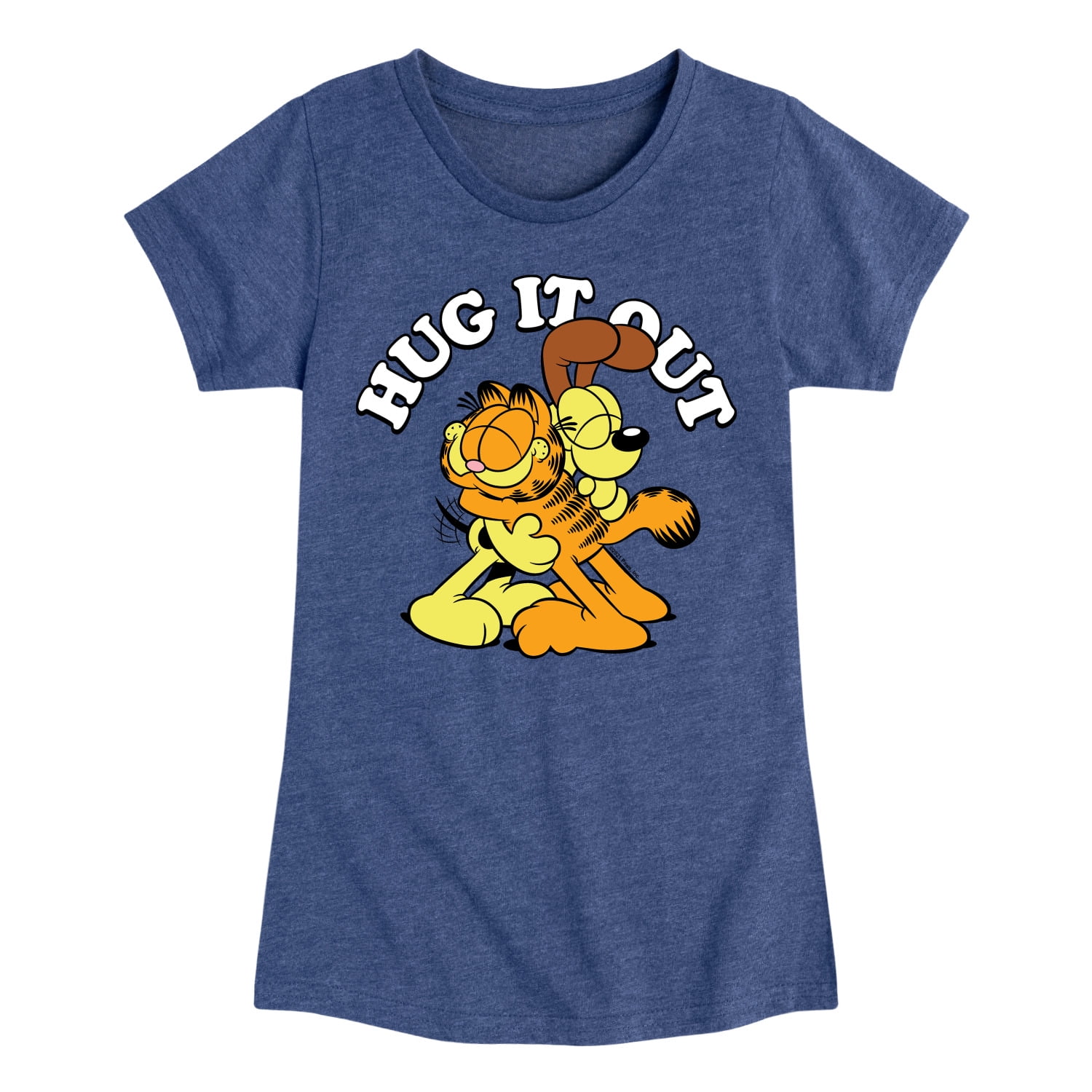 Garfield - Hug It Out - Toddler & Youth Girls Short Sleeve Graphic T ...