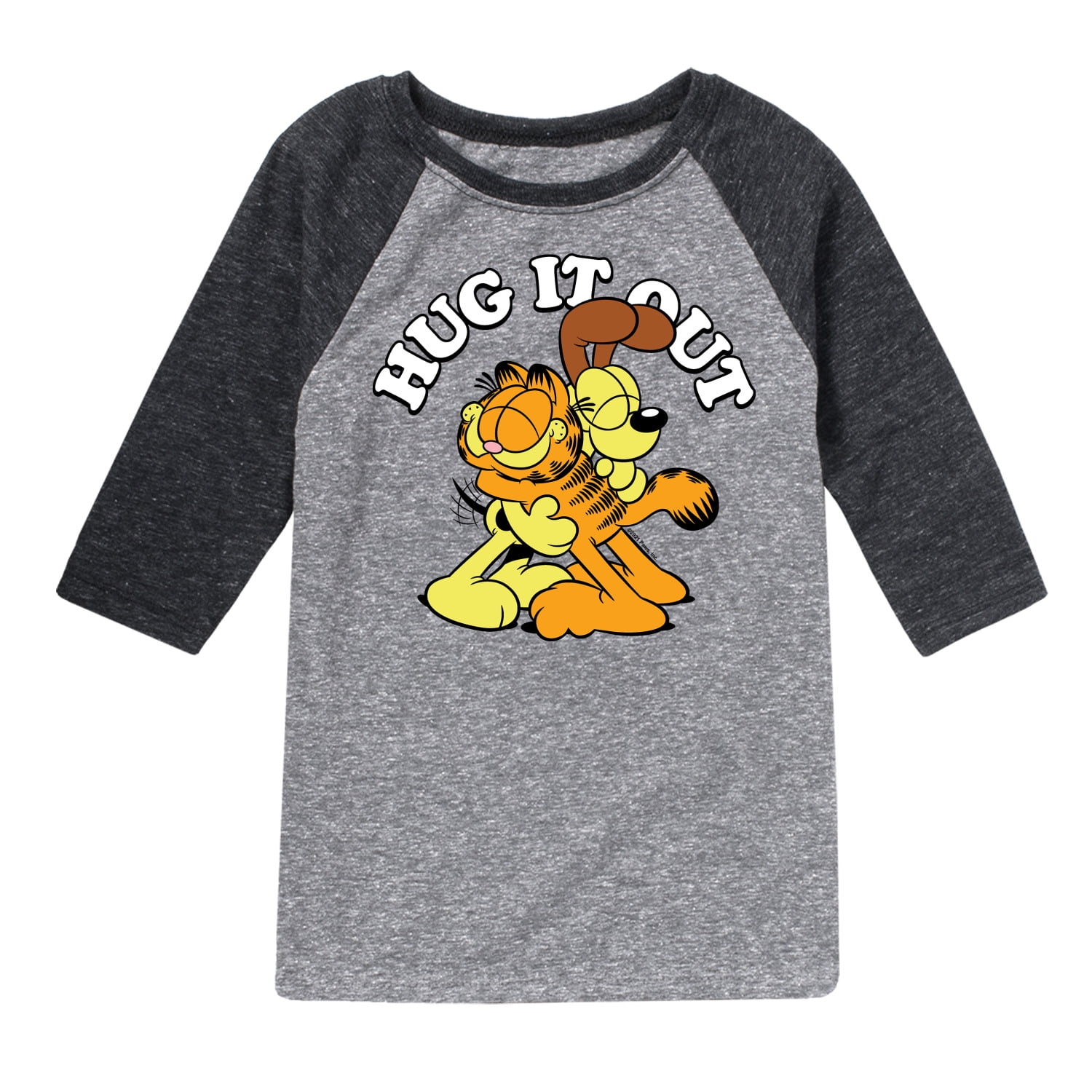 Garfield - Hug It Out - Toddler & Youth Raglan Graphic T-Shirt ...