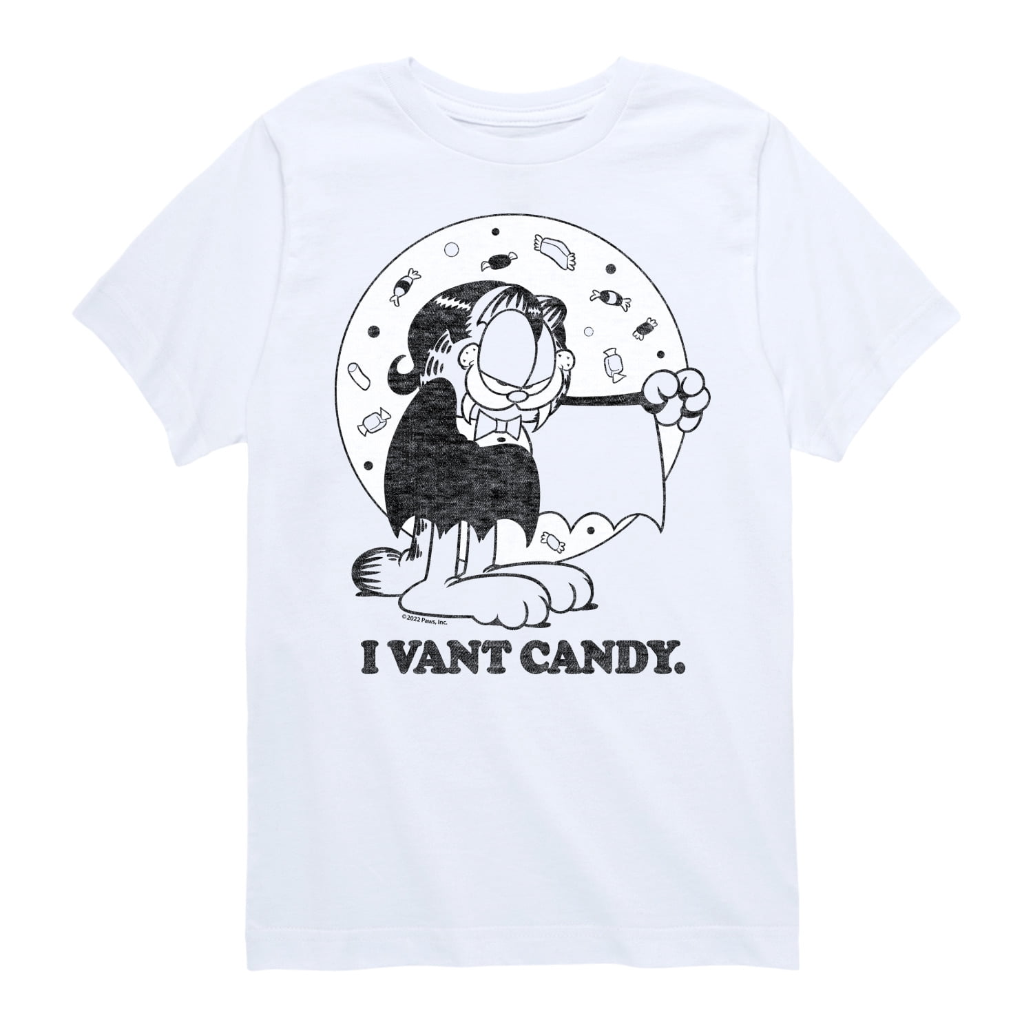 Garfield - I Vant Candy - Toddler And Youth Short Sleeve Graphic T ...