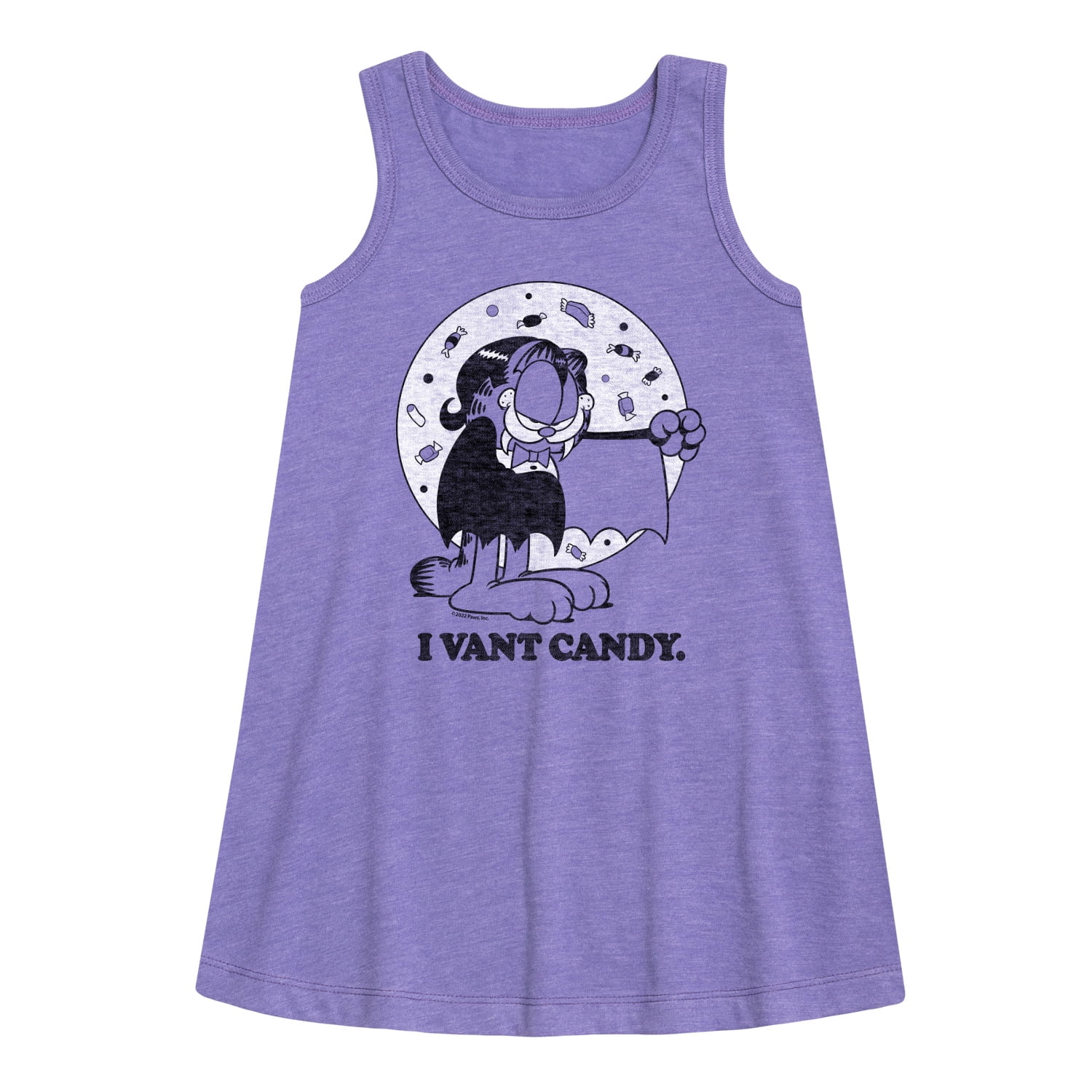 Garfield - I Vant Candy - Toddler and Youth Girls A-line Dress ...