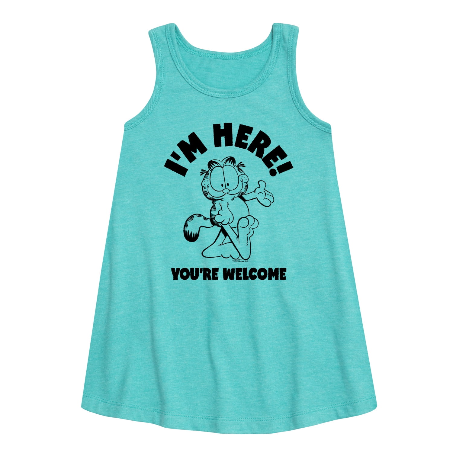 Garfield - I'm Here Youre Welcome - Toddler & Youth Girls A-line Dress ...