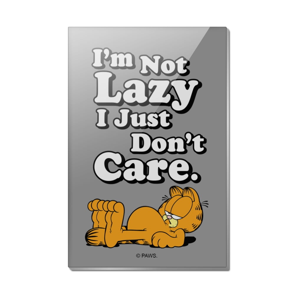 Garfield I'm Not Lazy Rectangle Acrylic Fridge Refrigerator Magnet ...