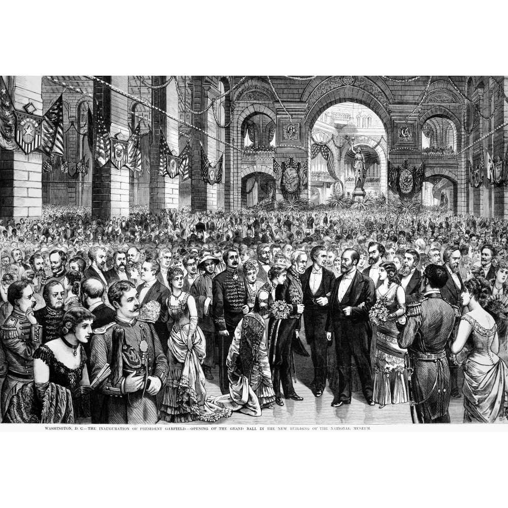 Garfield Inauguration 1881. Nthe Inaugural Ball At The Smithsonian ...
