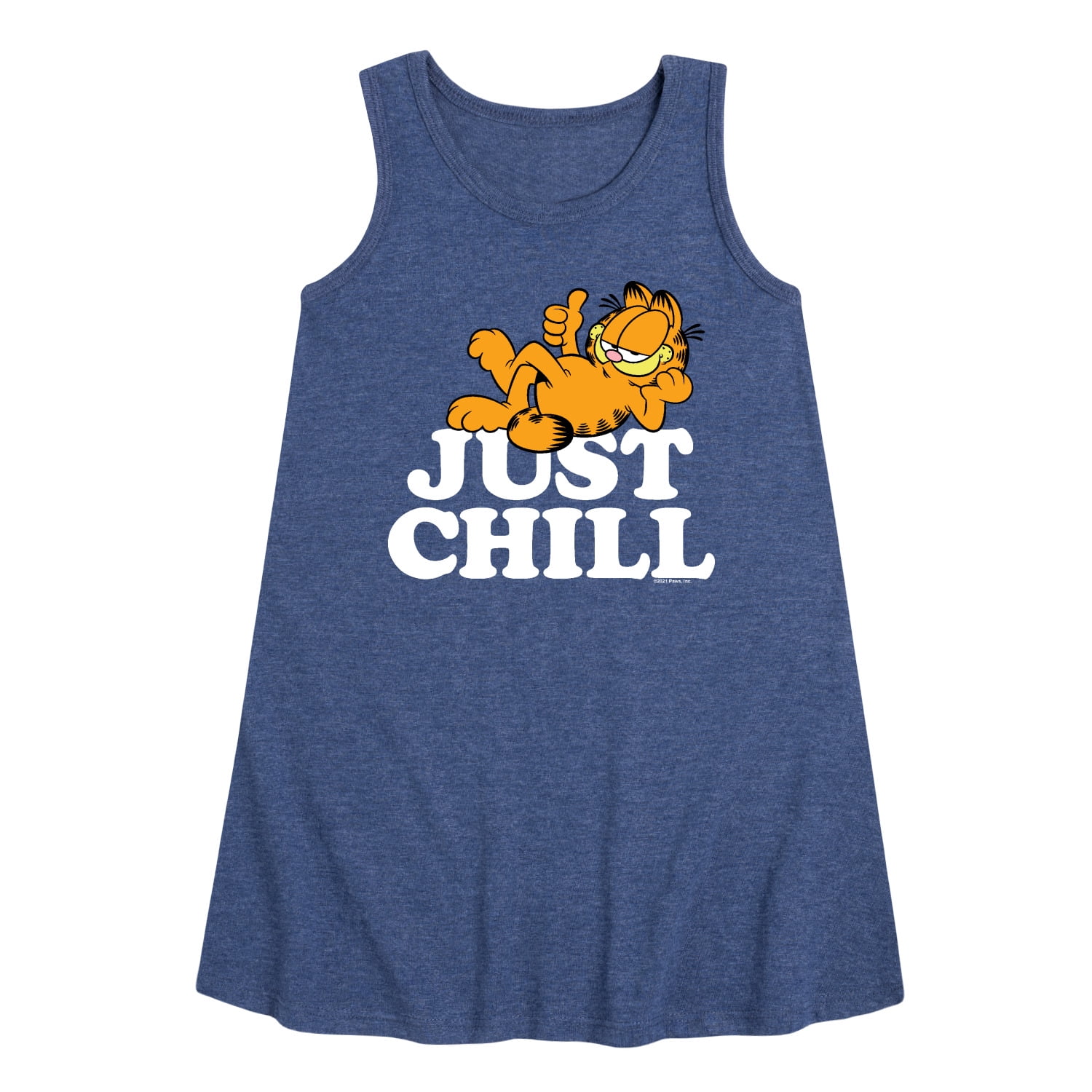 Garfield - Just Chill - Toddler and Youth Girls A-line Dress - Walmart.com