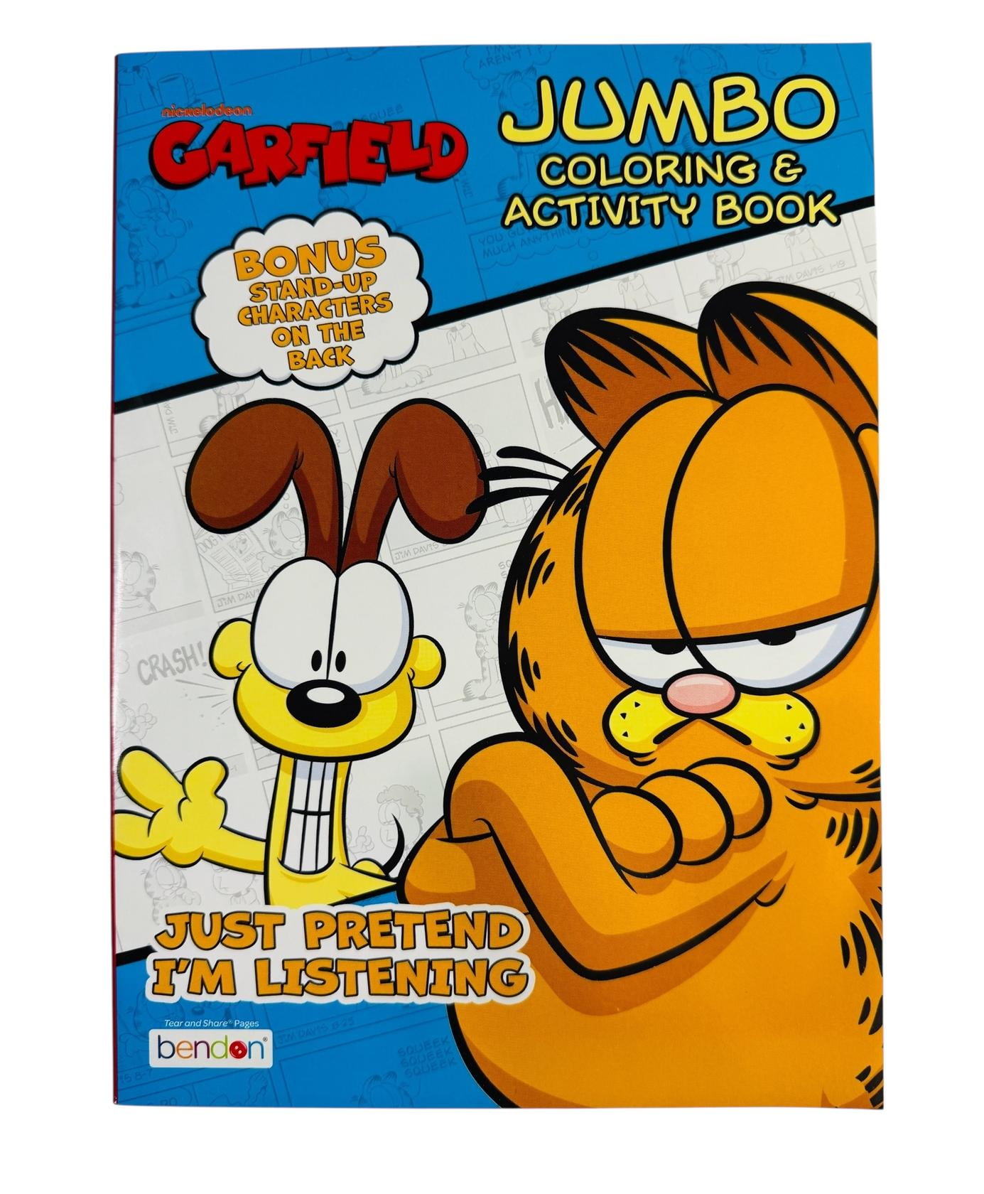 Garfield Just Pretending I'm Listening Jumbo Coloring and Activity Book ...
