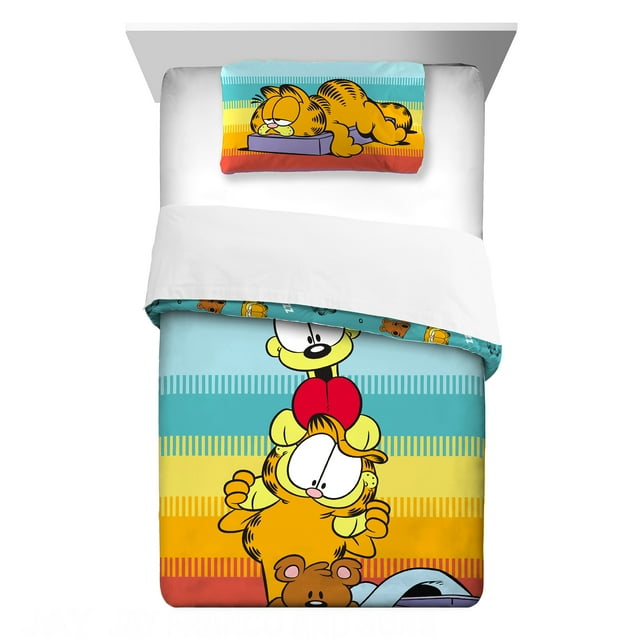 Garfield Kids Comforter and Pillowcase, 2-Piece Set, Twin/Full ...