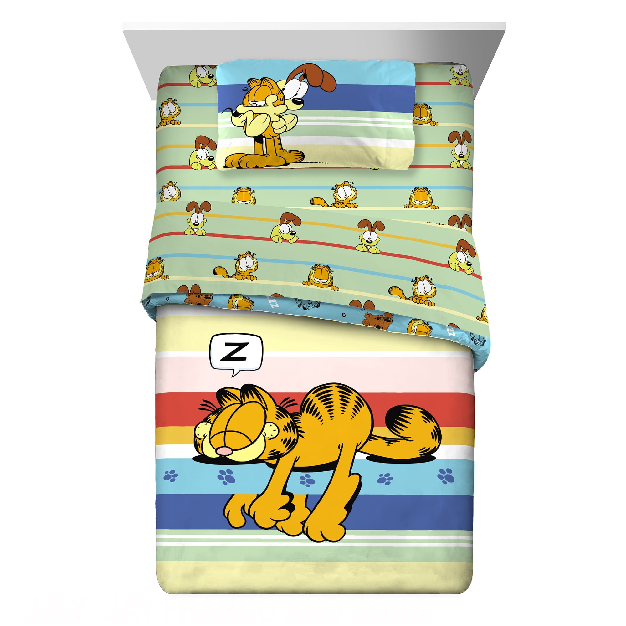 Garfield Kids Full Bed in a Bag, Comforter and Sheets - Walmart.com