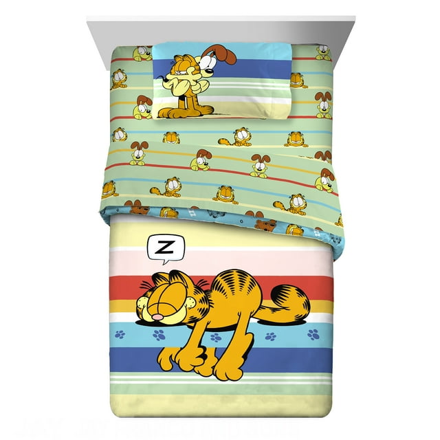 Garfield Kids Twin Bed in a Bag, Comforter and Sheets - Walmart.com