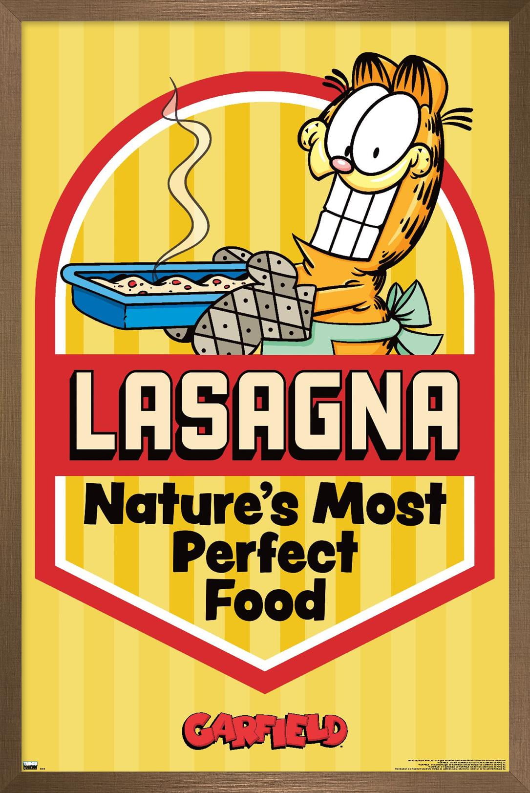 Garfield - Lasagna Wall Poster, 14.725" x 22.375" Framed - Walmart.com