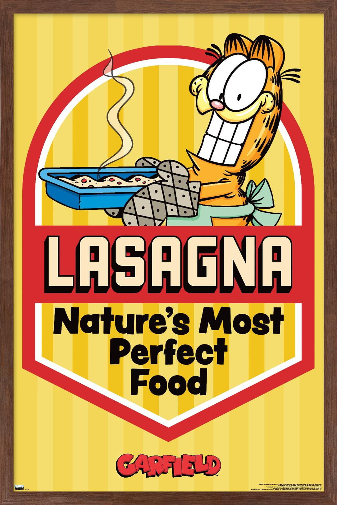 Garfield - Lasagna Wall Poster, 22.375" x 34" Framed - Walmart.com