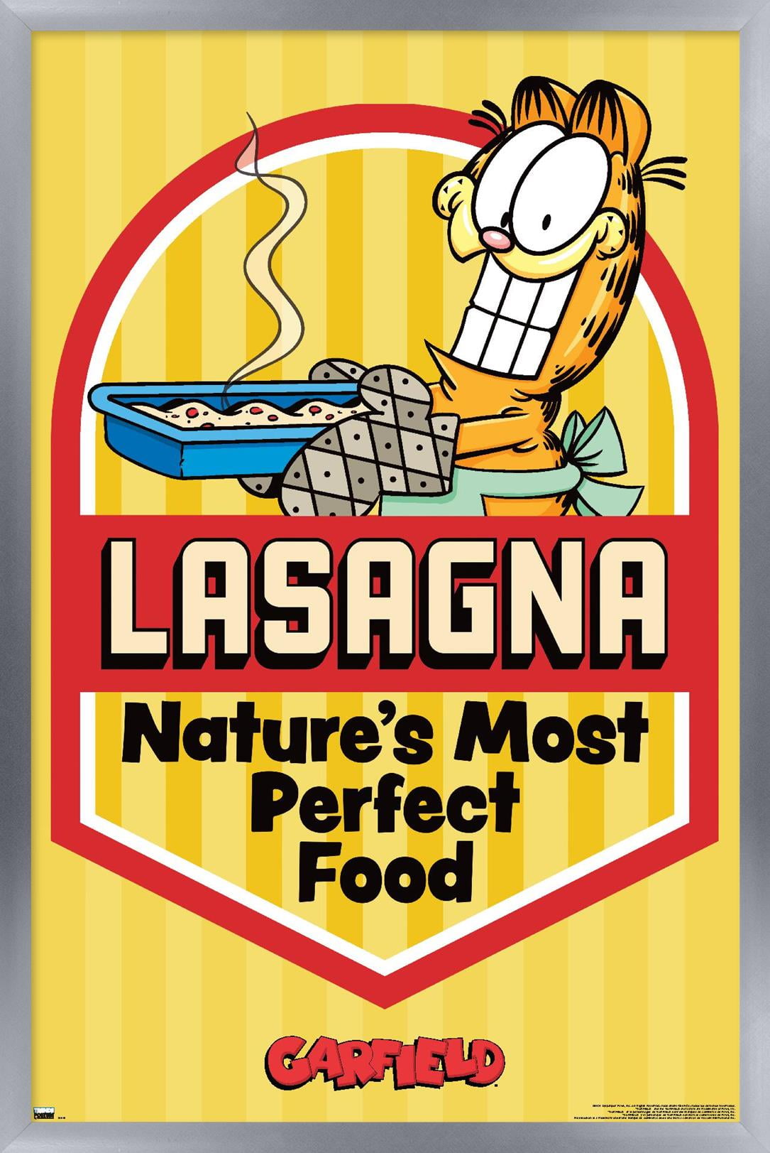 Garfield - Lasagna Wall Poster, 22.375" x 34" Framed - Walmart.com