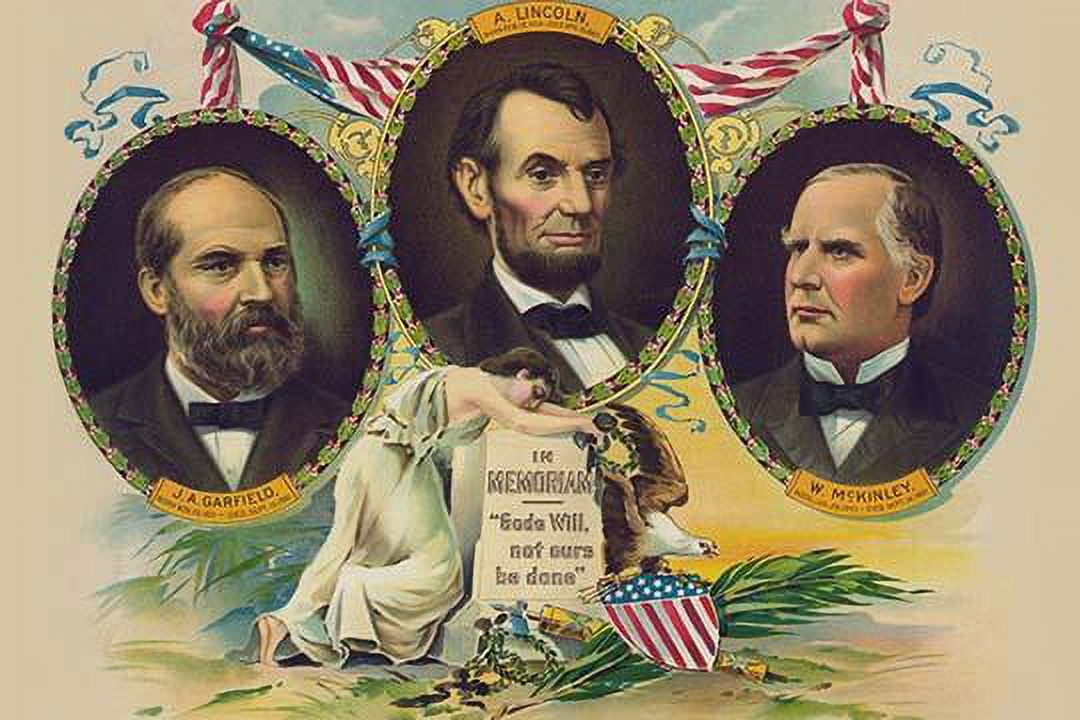 Garfield, Lincoln & McKinley - Assassinated Presidents Poster Print by ...
