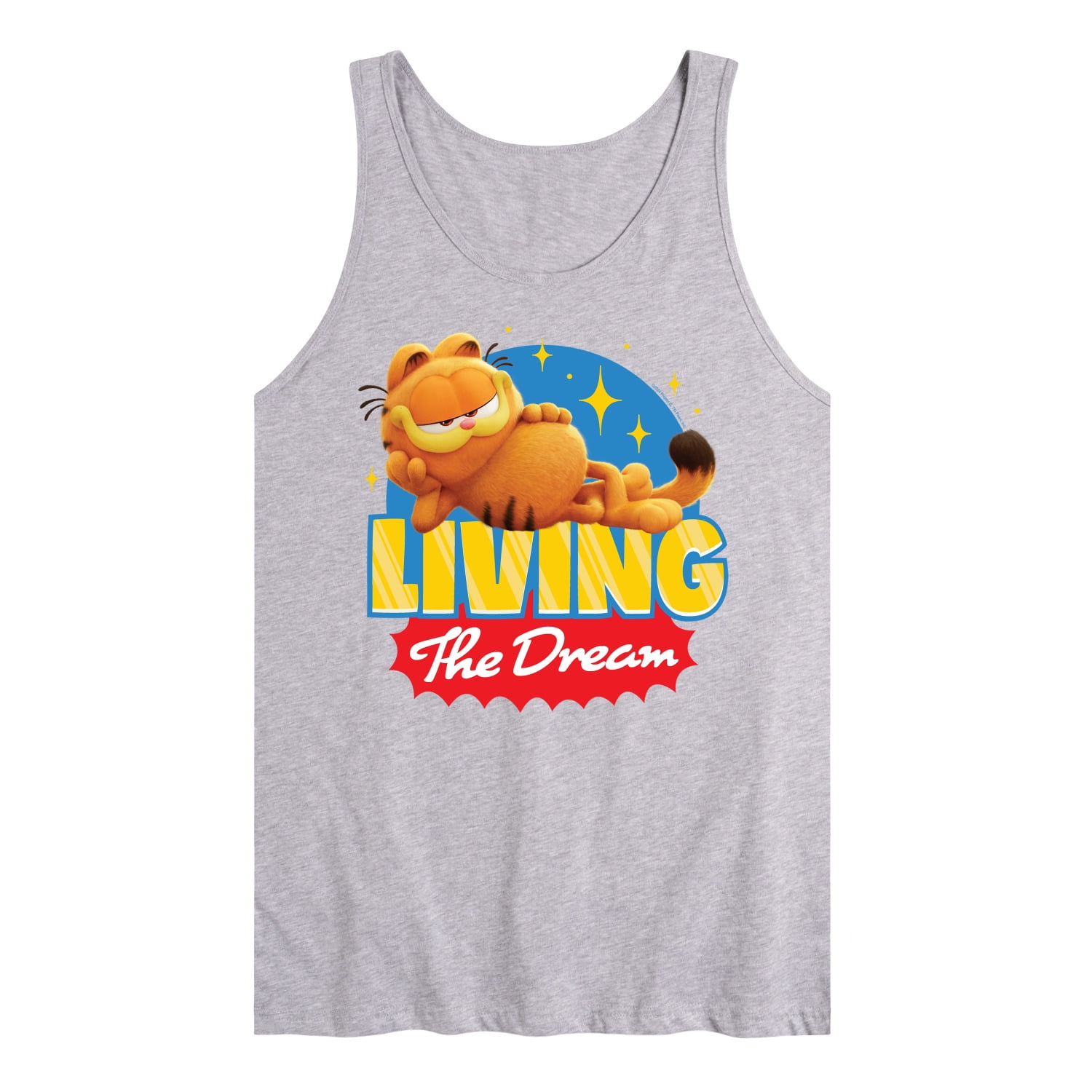 Garfield - Living The Dream - Adult Jersey Tank - Walmart.com