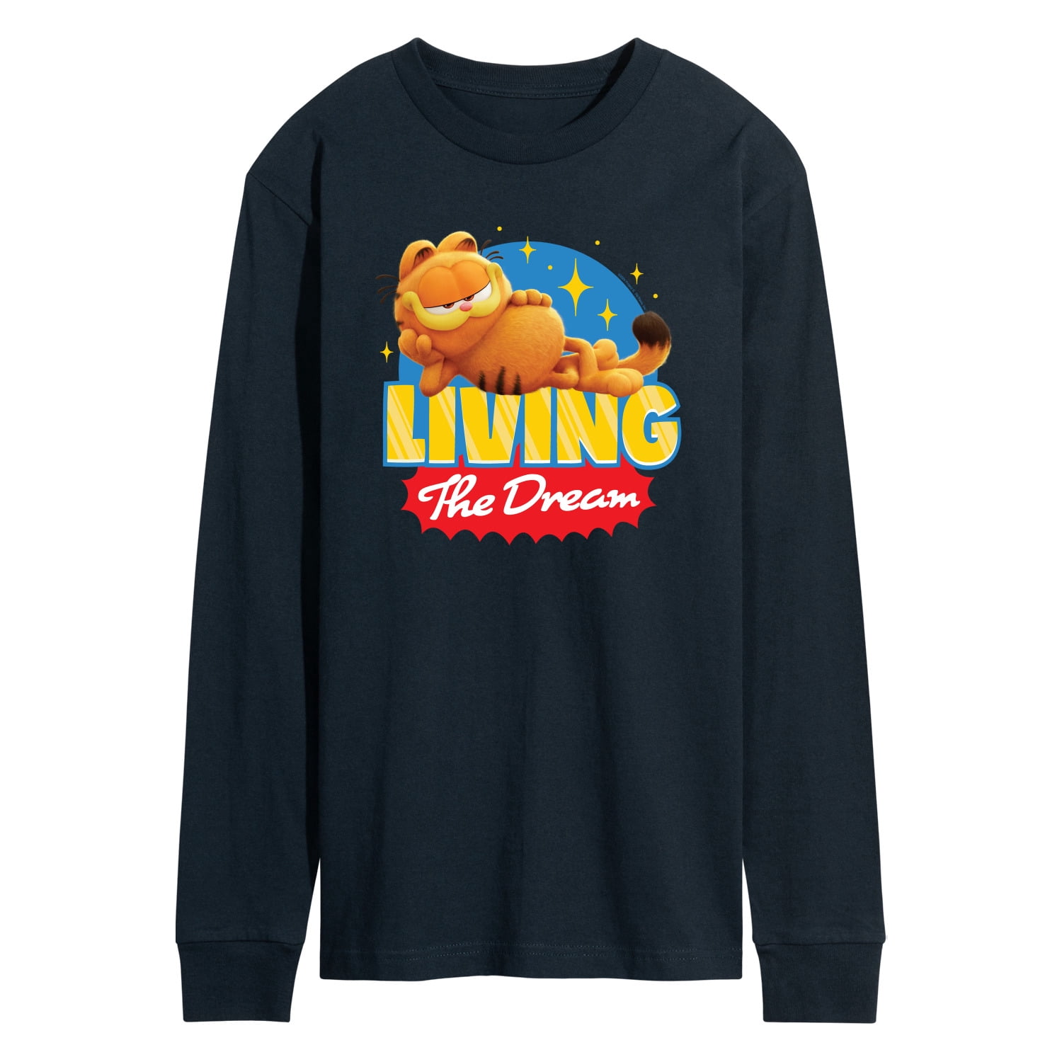 Garfield - Living The Dream - Adult Long Sleeve Tee - Walmart.com