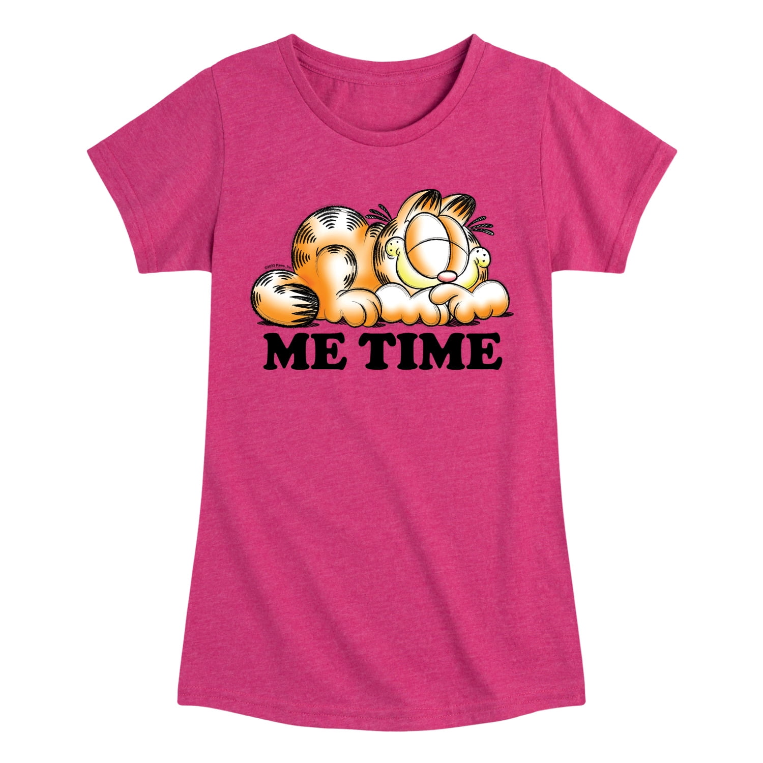 Garfield - Me Time Sketch - Toddler & Youth Girls Short Sleeve Graphic ...