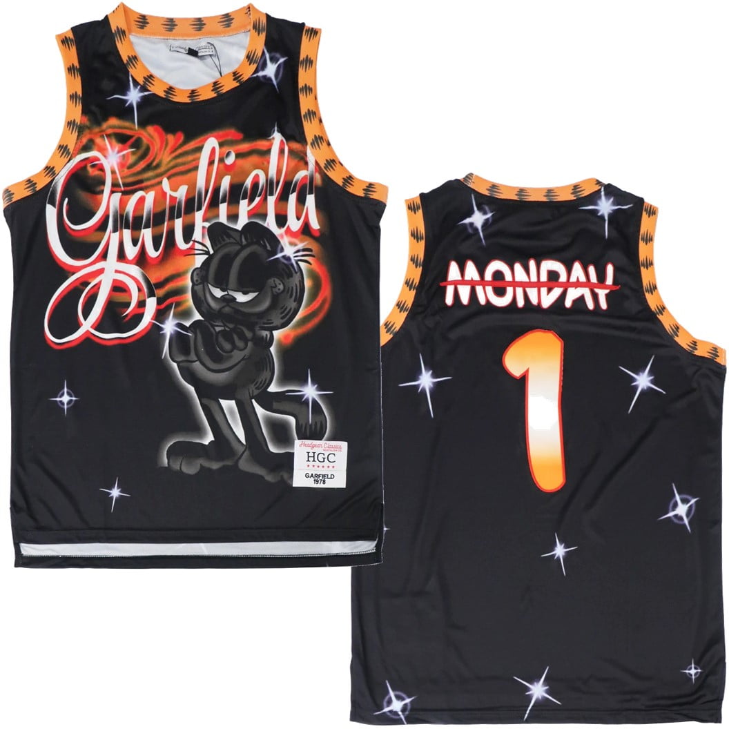 Garfield Men's Headgear Classics Spay Paint Embroidered Basketball ...