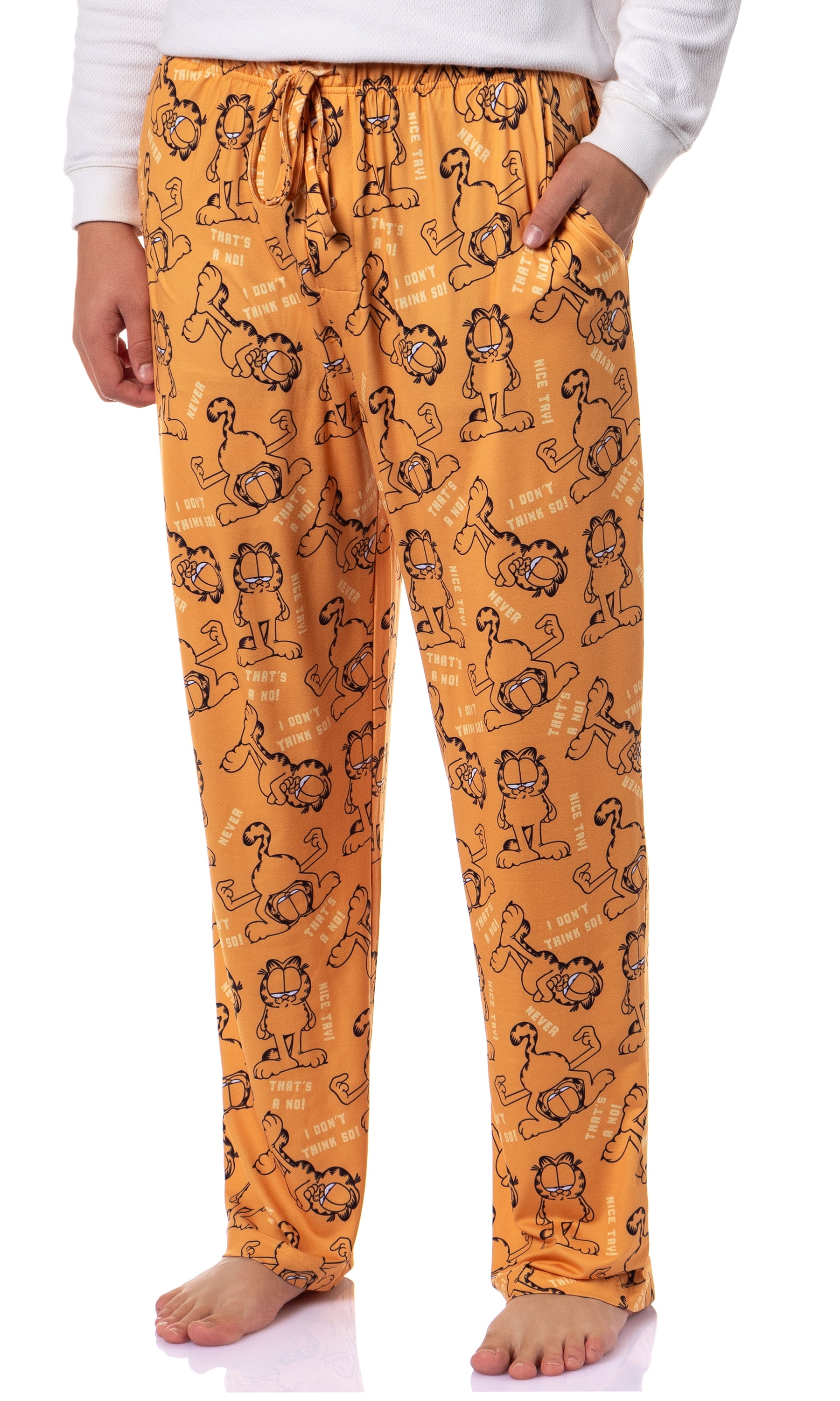 Garfield The Cat Mens' I Don't Think So Tossed AOP Sleep Lounge Pajama ...
