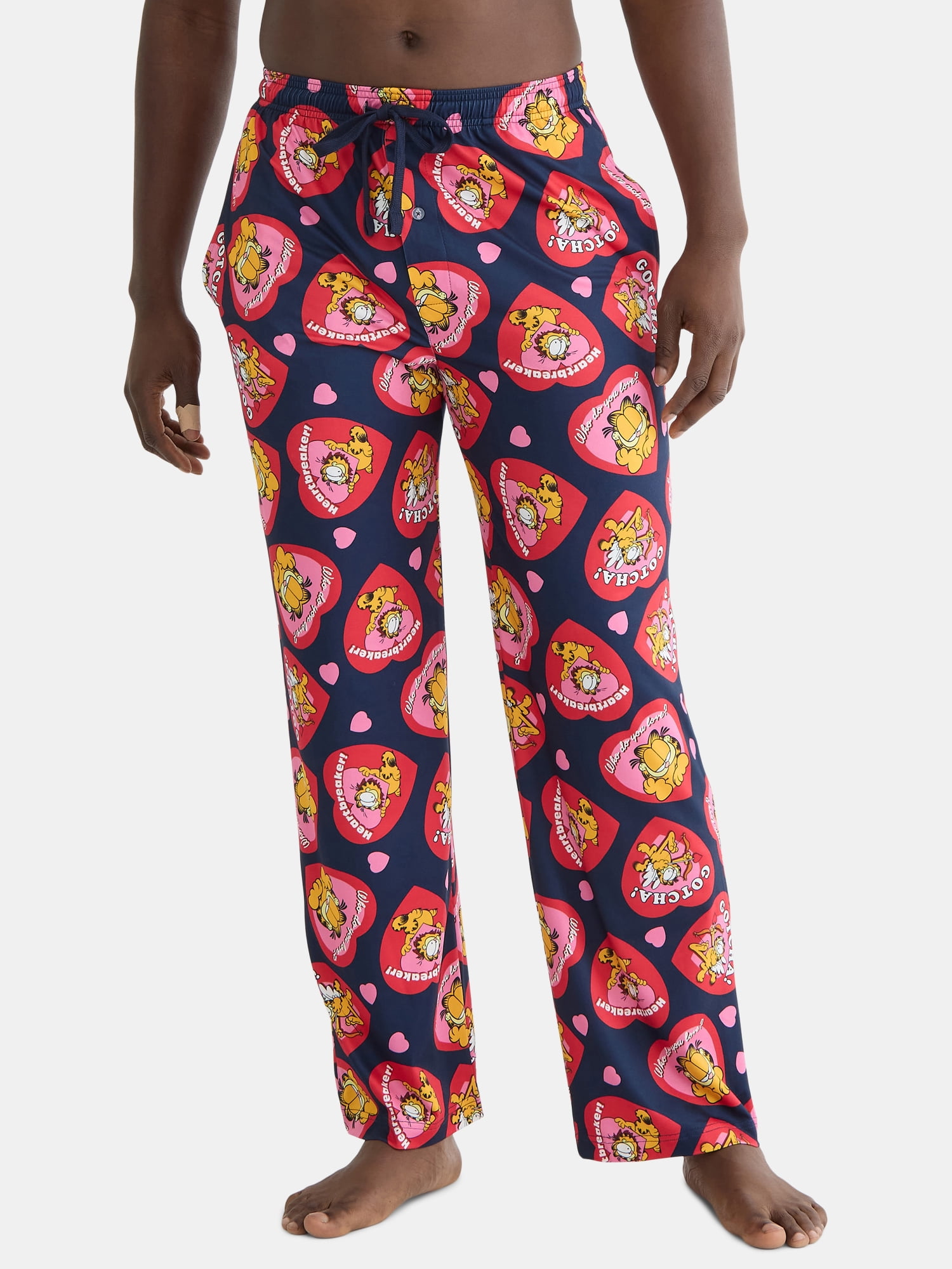 Garfield Men's Valentine's Day Pajama Sleep Pants, Sizes S-2XL ...