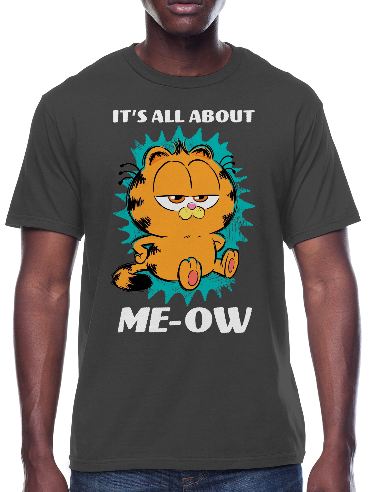 Garfield, Mens Apparel Graphic Crew Neck T-Shirt, Baby Garf Solo, Sizes ...