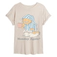 Garfield - Monday Again - Juniors Oversized Graphic T-Shirt - Walmart.com
