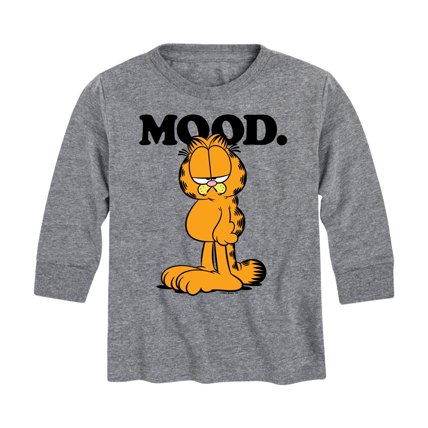 Garfield - Mood - Toddler And Youth Long Sleeve Graphic T-Shirt ...