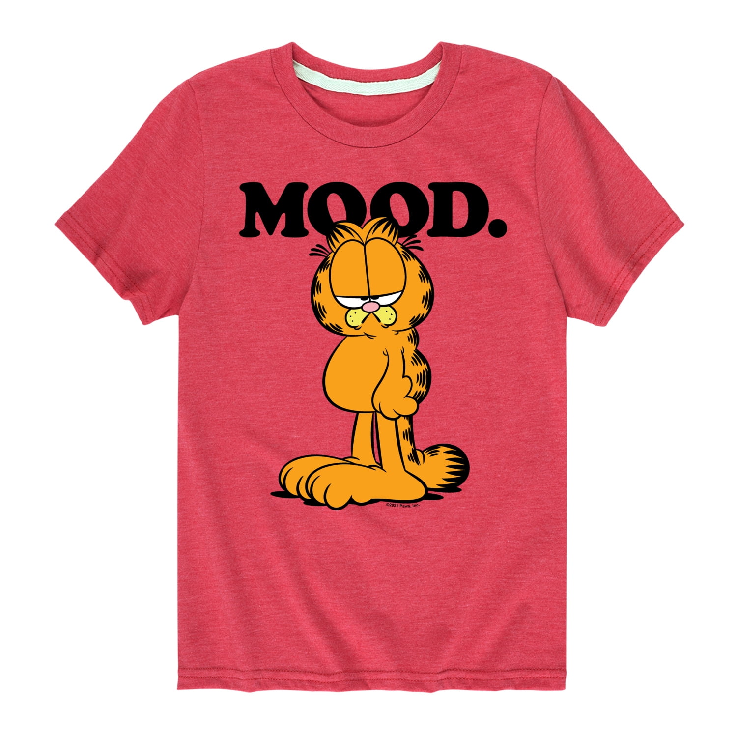 Garfield - Mood - Toddler And Youth Short Sleeve Graphic T-Shirt ...