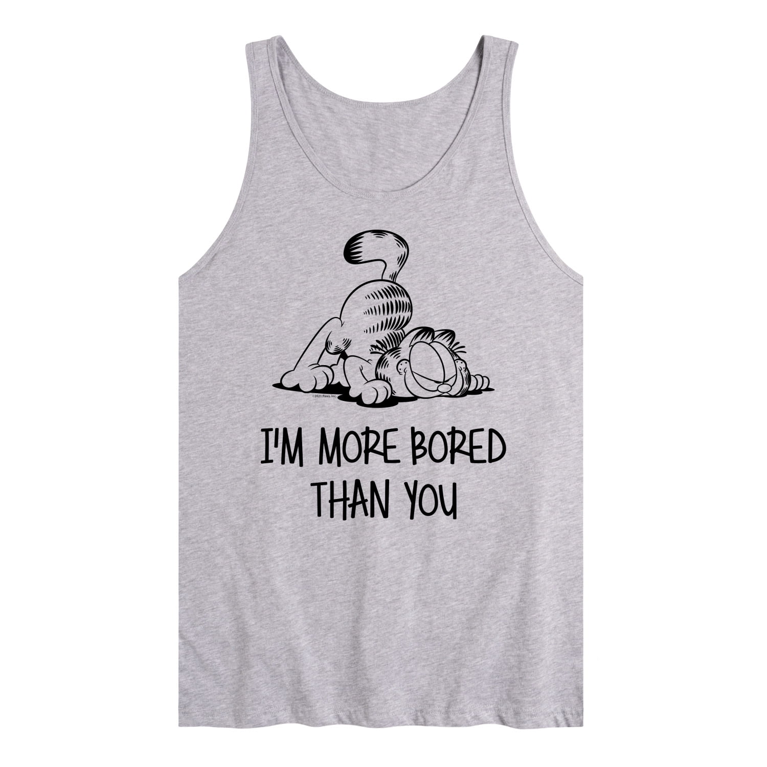Garfield - More Bored Than You - Men's Jersey Tank Top - Walmart.com