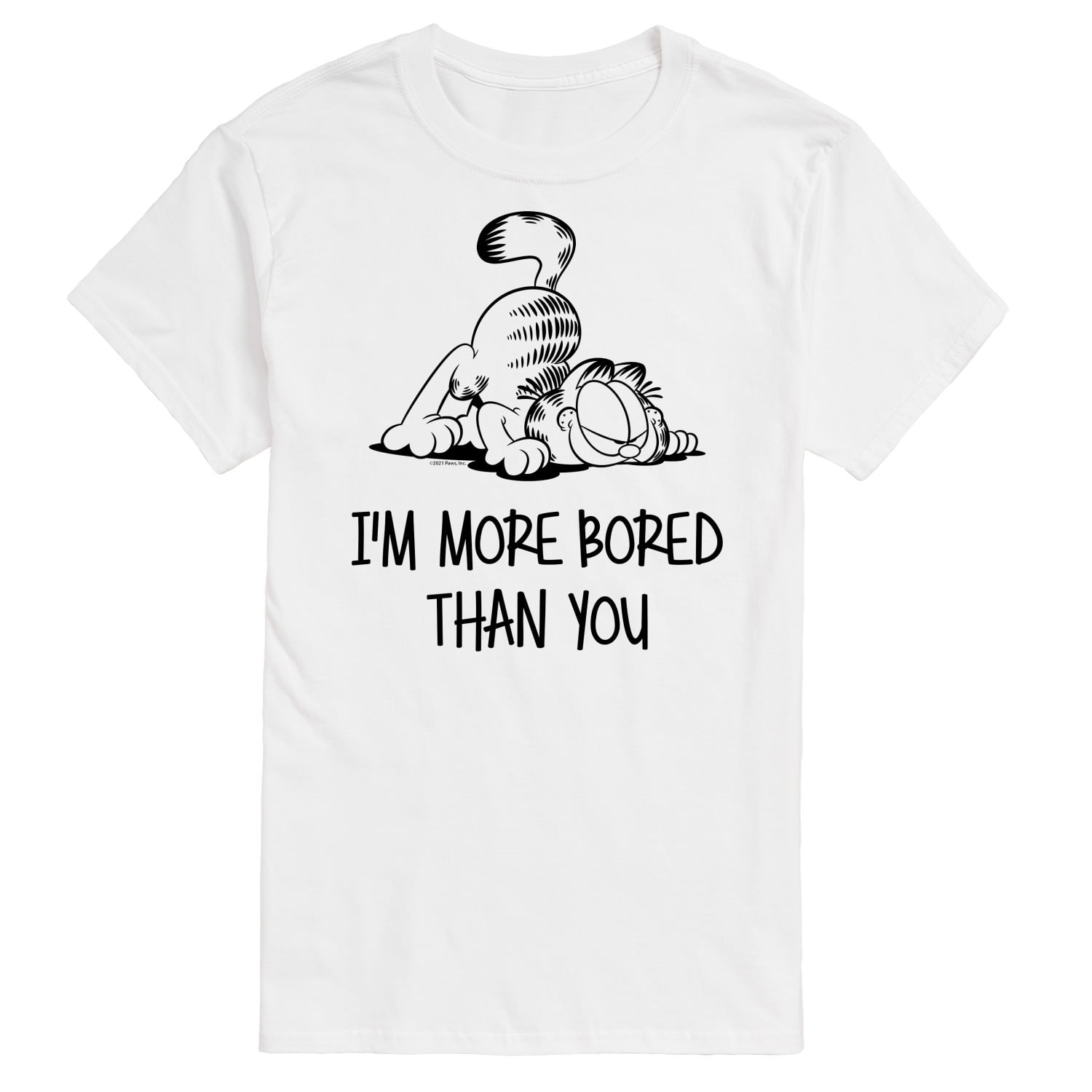 Garfield - More Bored Than You - Men's Short Sleeve Graphic T-Shirt ...