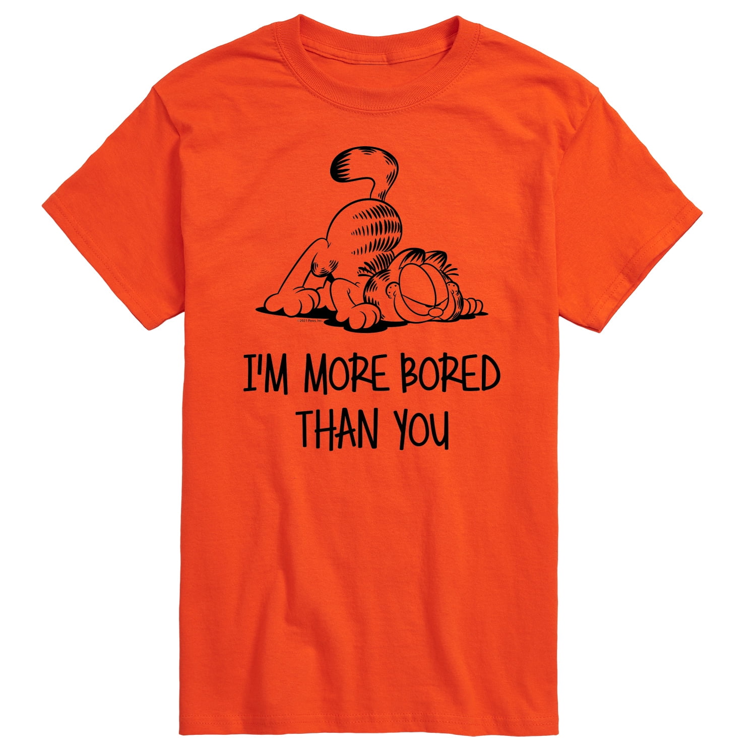 Garfield - More Bored Than You - Men's Short Sleeve Graphic T-Shirt ...
