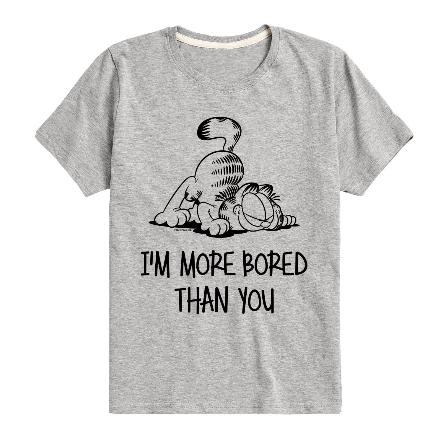 Garfield - More Bored Than You - Toddler And Youth Short Sleeve Graphic ...