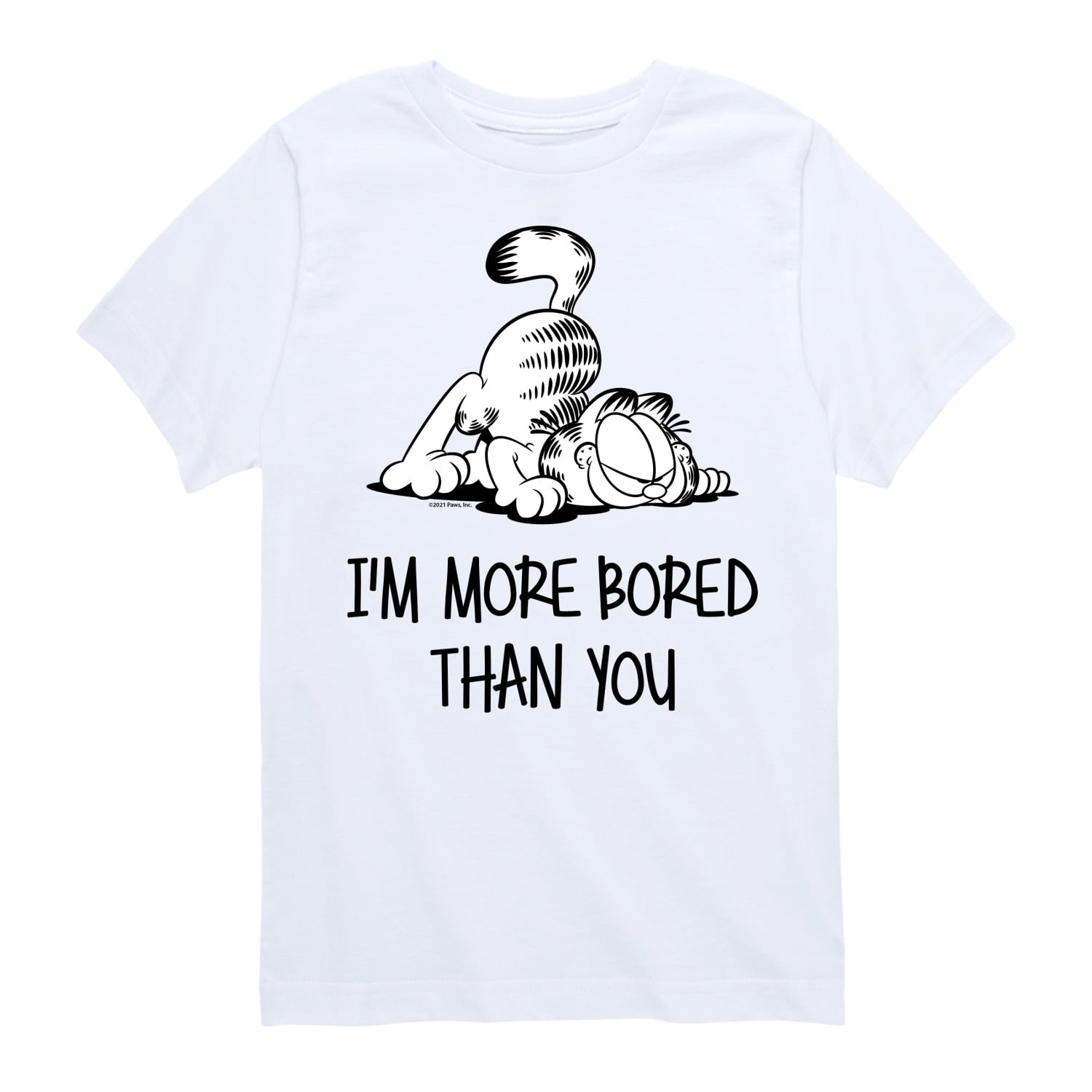 Garfield - More Bored Than You - Toddler And Youth Short Sleeve Graphic ...