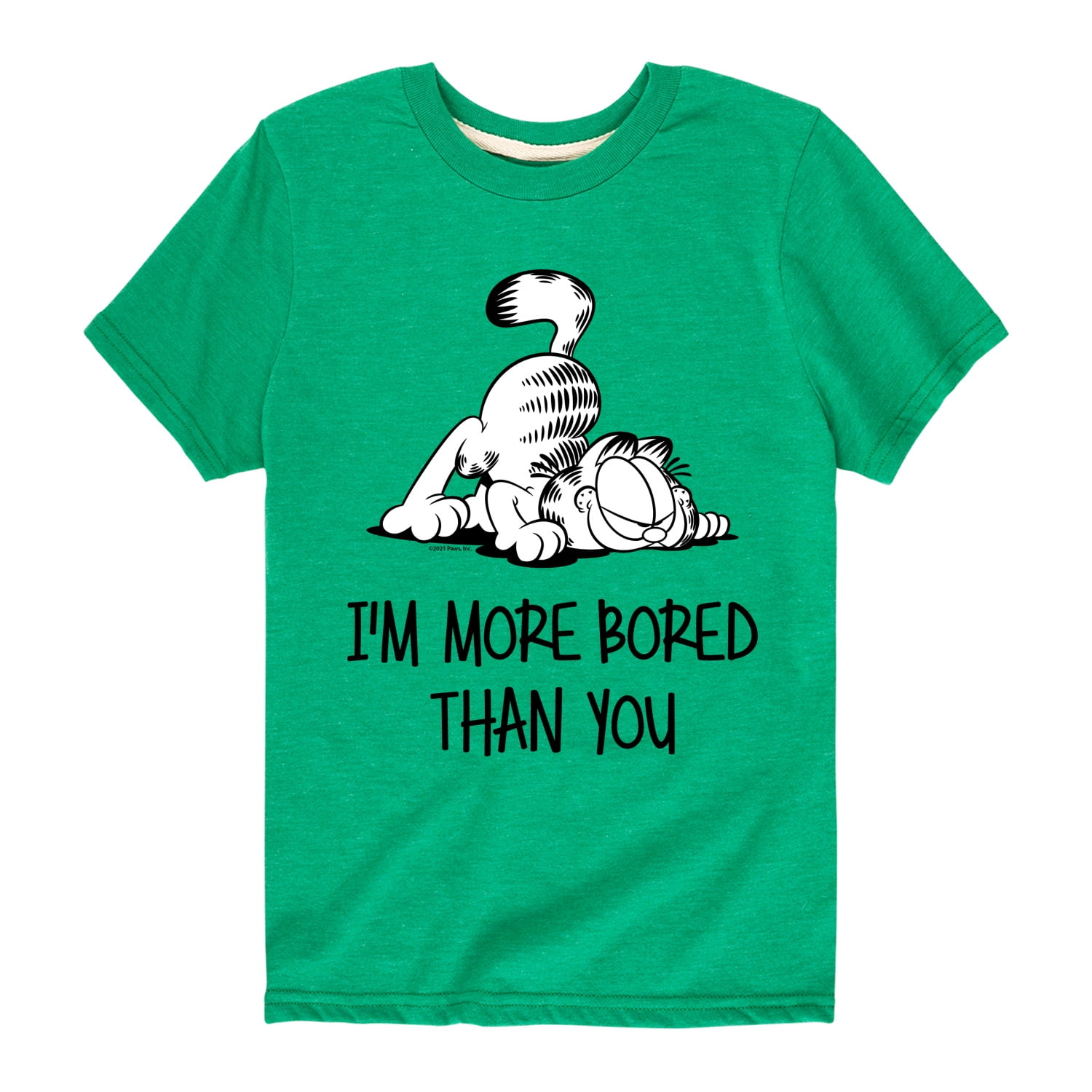 Garfield - More Bored Than You - Toddler And Youth Short Sleeve Graphic ...