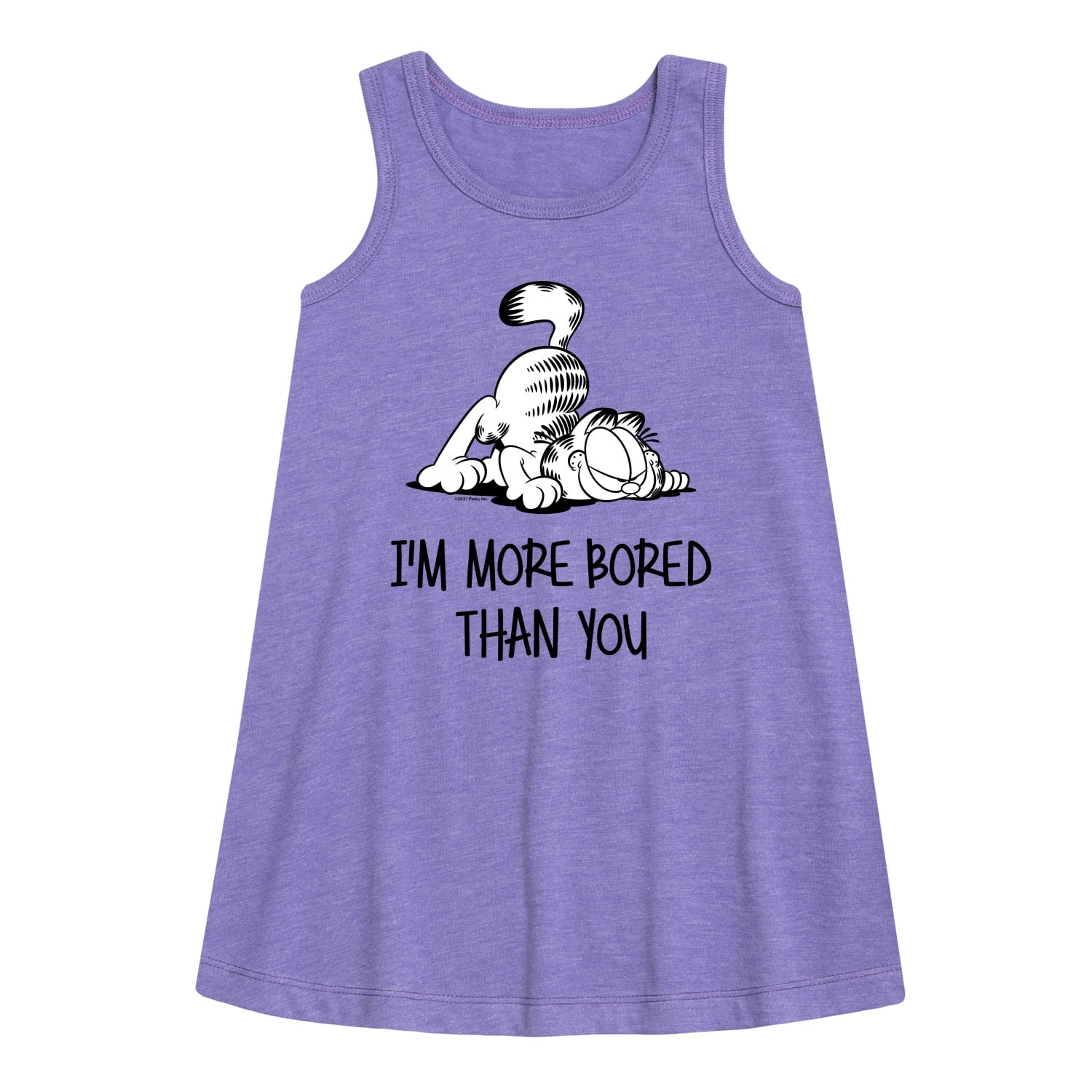 Garfield - More Bored Than You - Toddler and Youth Girls A-line Dress ...