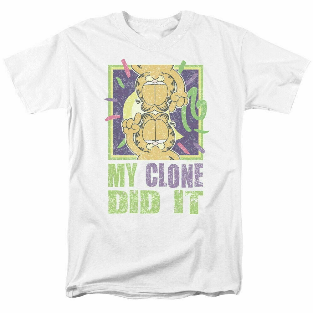 Garfield My Clone Did It Distressed T Shirt Licensed Comic Book Cartoon ...