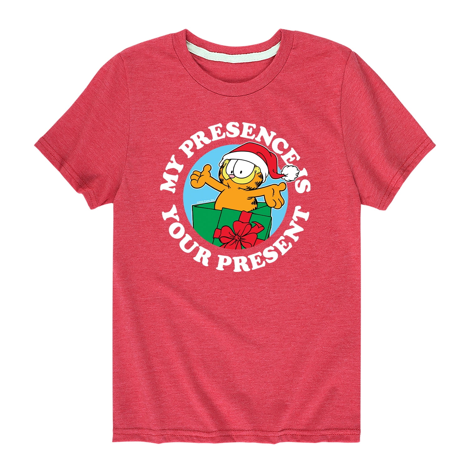 Garfield - My Presence Is Your Present - Toddler And Youth Short Sleeve ...